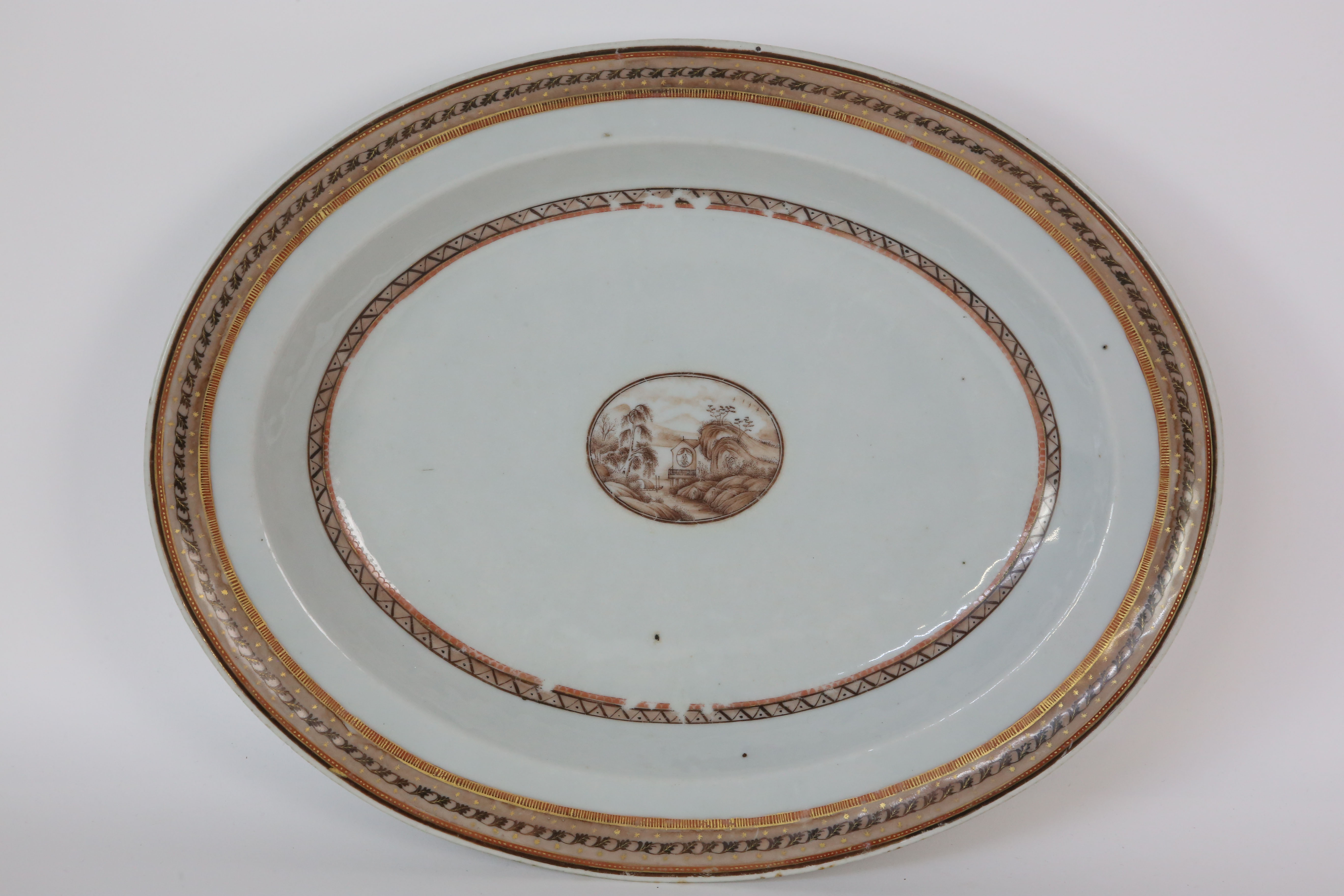 Chinese Export Oval Meat Platter 19th Century - Chinese Export Oval ...