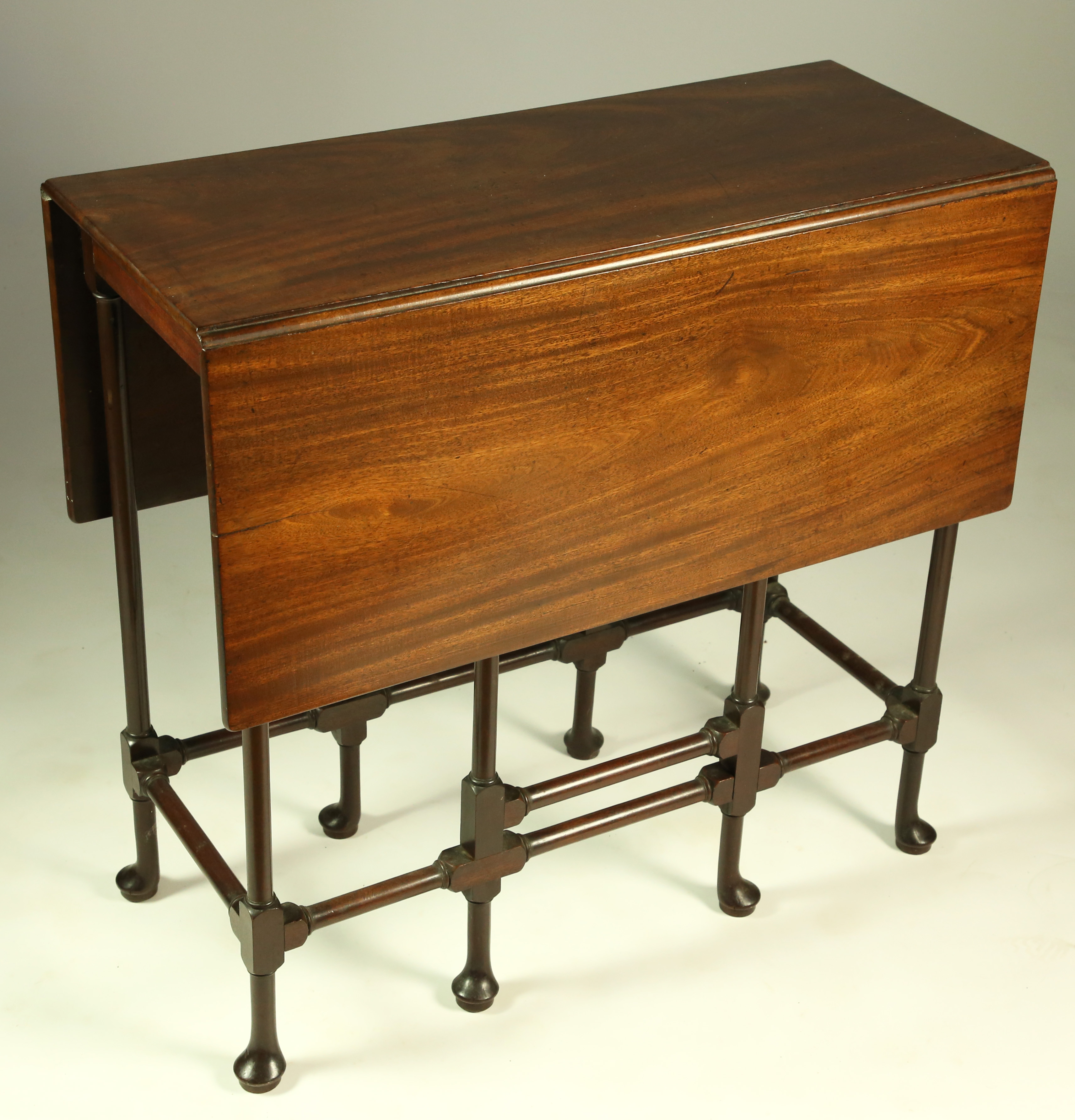 English Mahogany Spider Leg Drop Leaf Table - English Mahogany Spider ...
