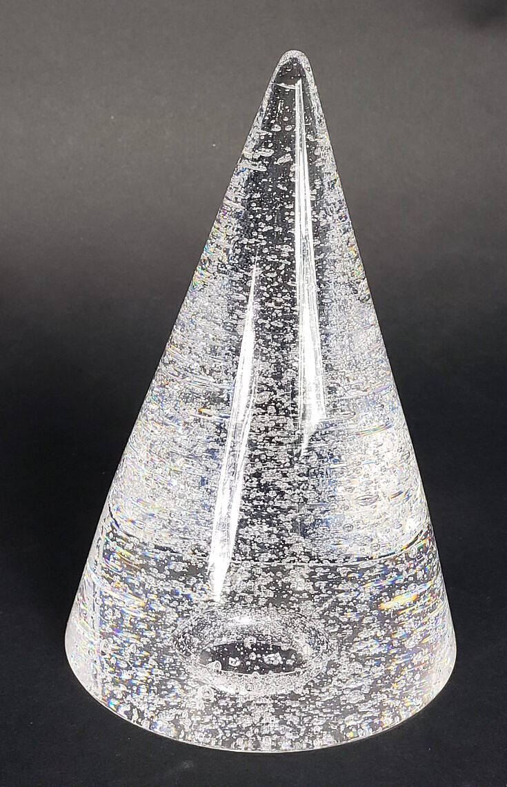 Signed Steuben Stardust Crystal Christmas Tree - Signed Steuben Clear ...