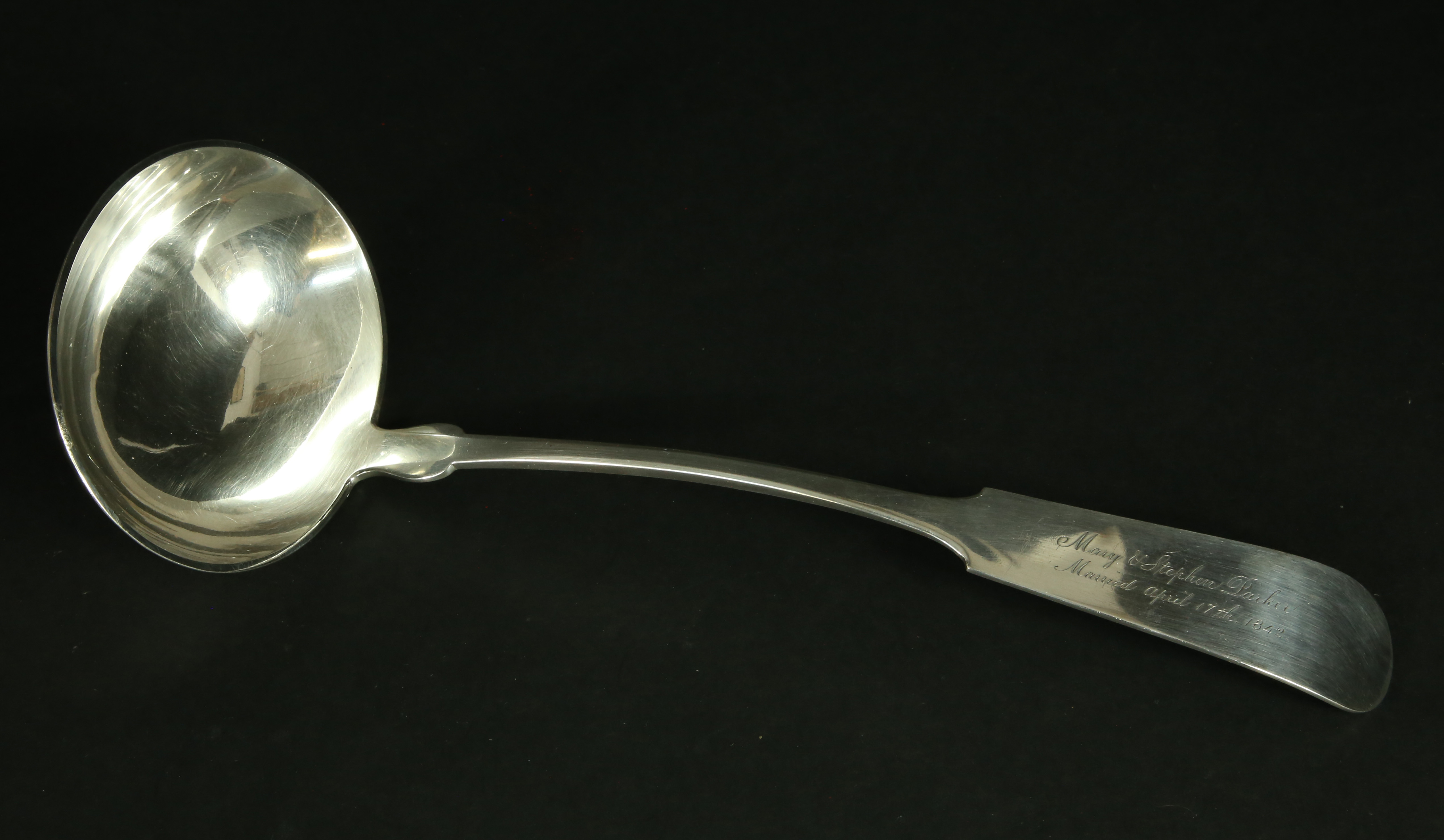 James Easton II Nantucket Coin Silver Ladle 1st Half of the 19th ...