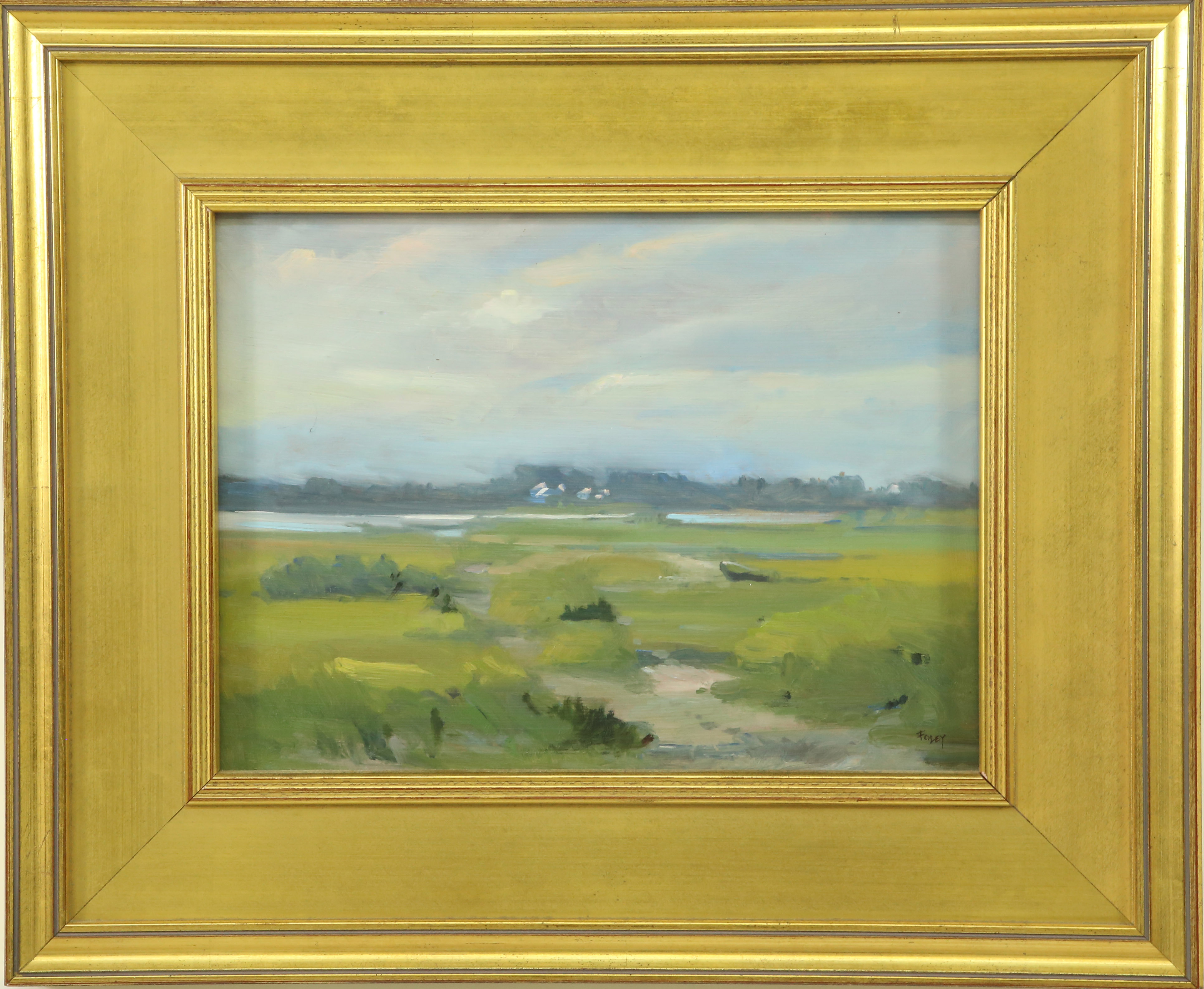 Elle Foley Oil on Board Titled "Sunlight Shore" - Elle Foley Oil on ...