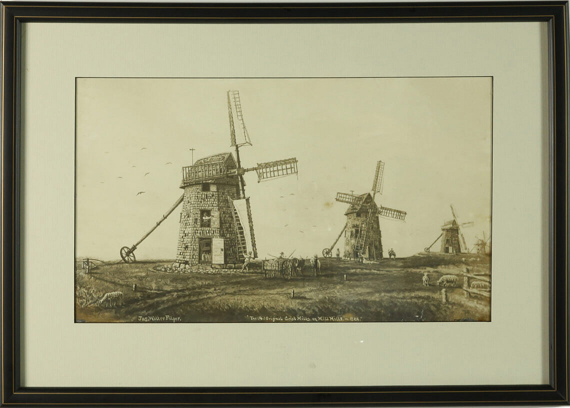 James Walter Folger Photo Print "The Four Original Grist Mills on Mill ...