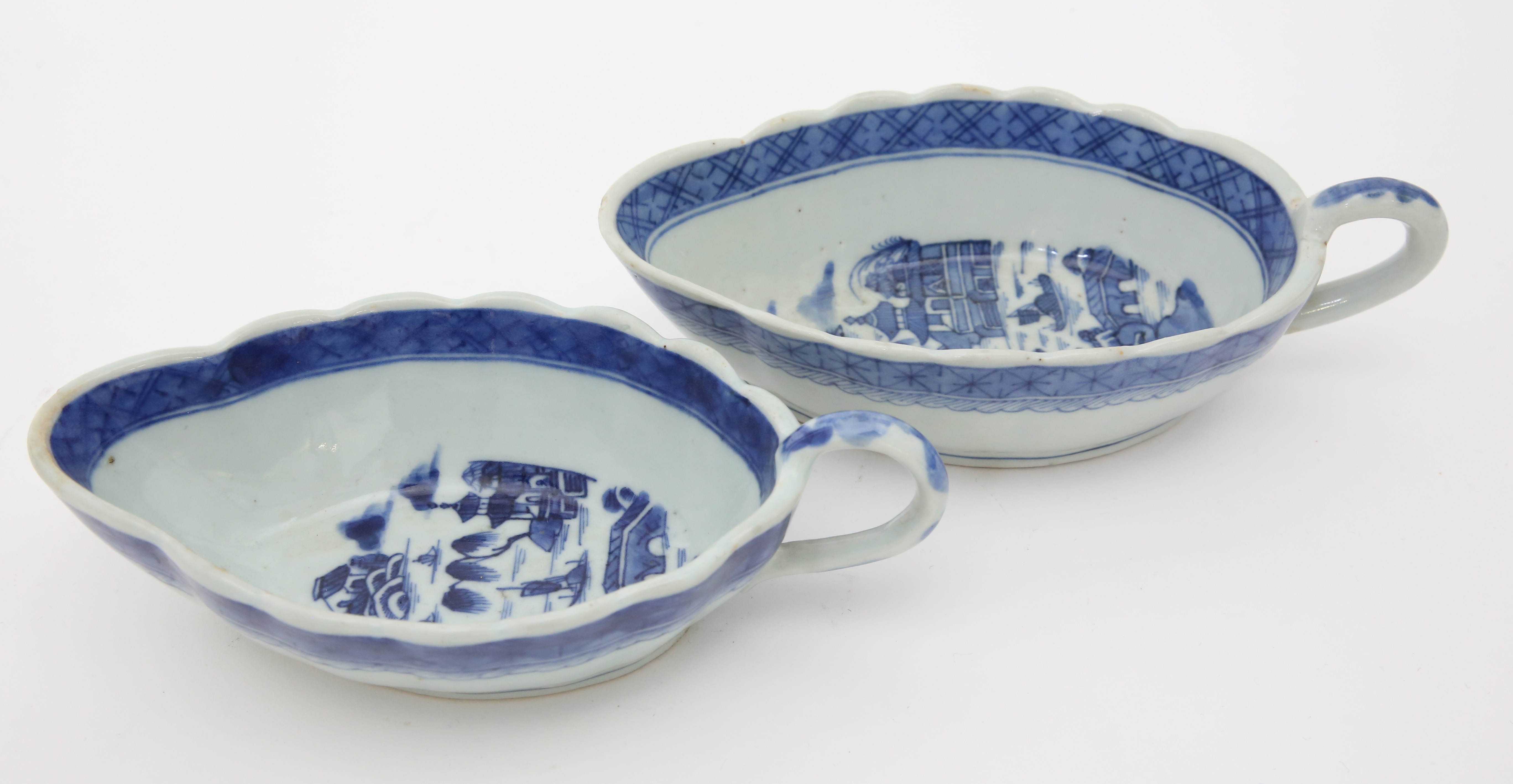 Two Canton Sauce Boats 19th Century - Two Canton Sauce Boats, 19th ...