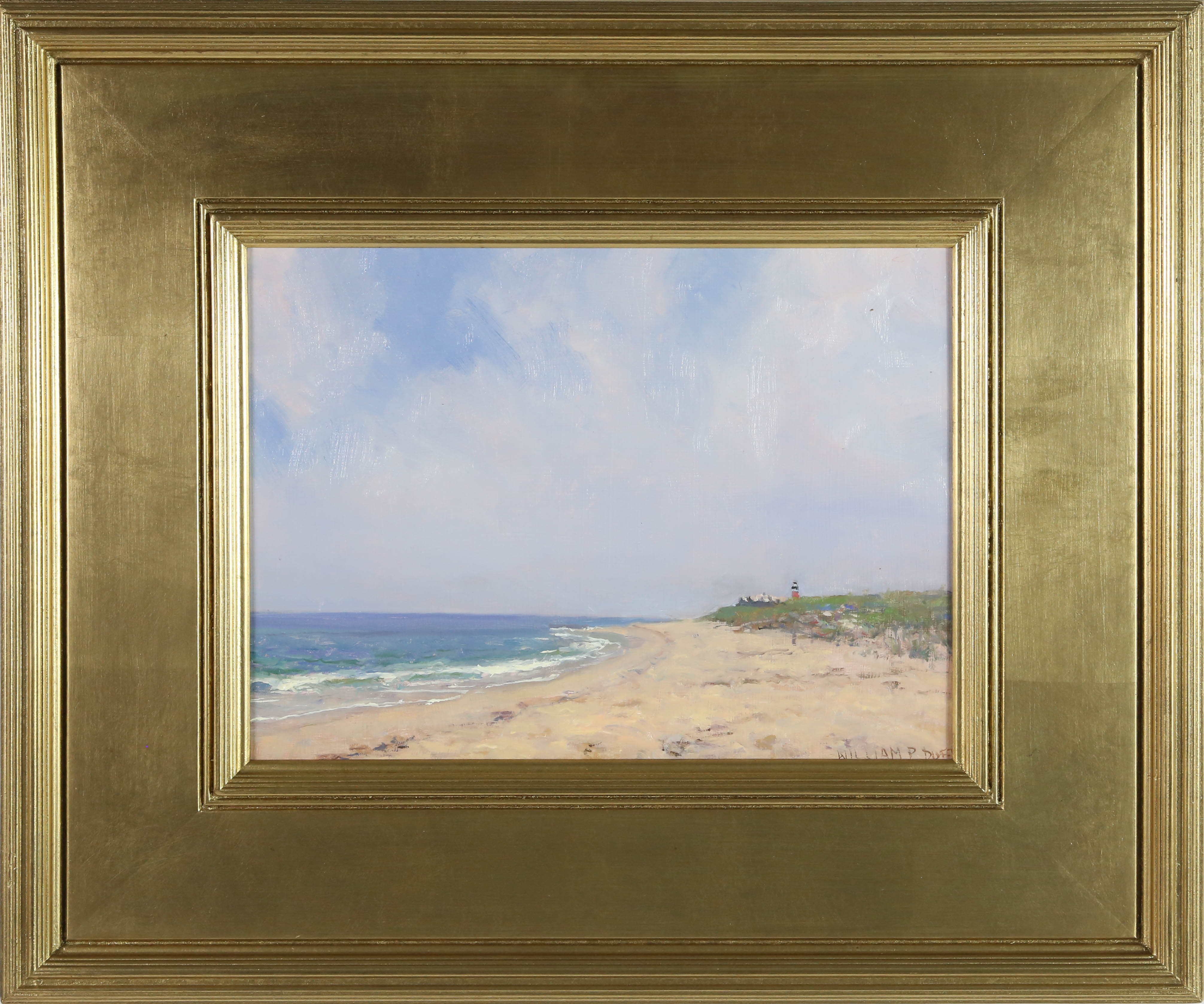 William P. Duffy Oil on Board "Quidnet Beach" - William P. Duffy Oil on ...
