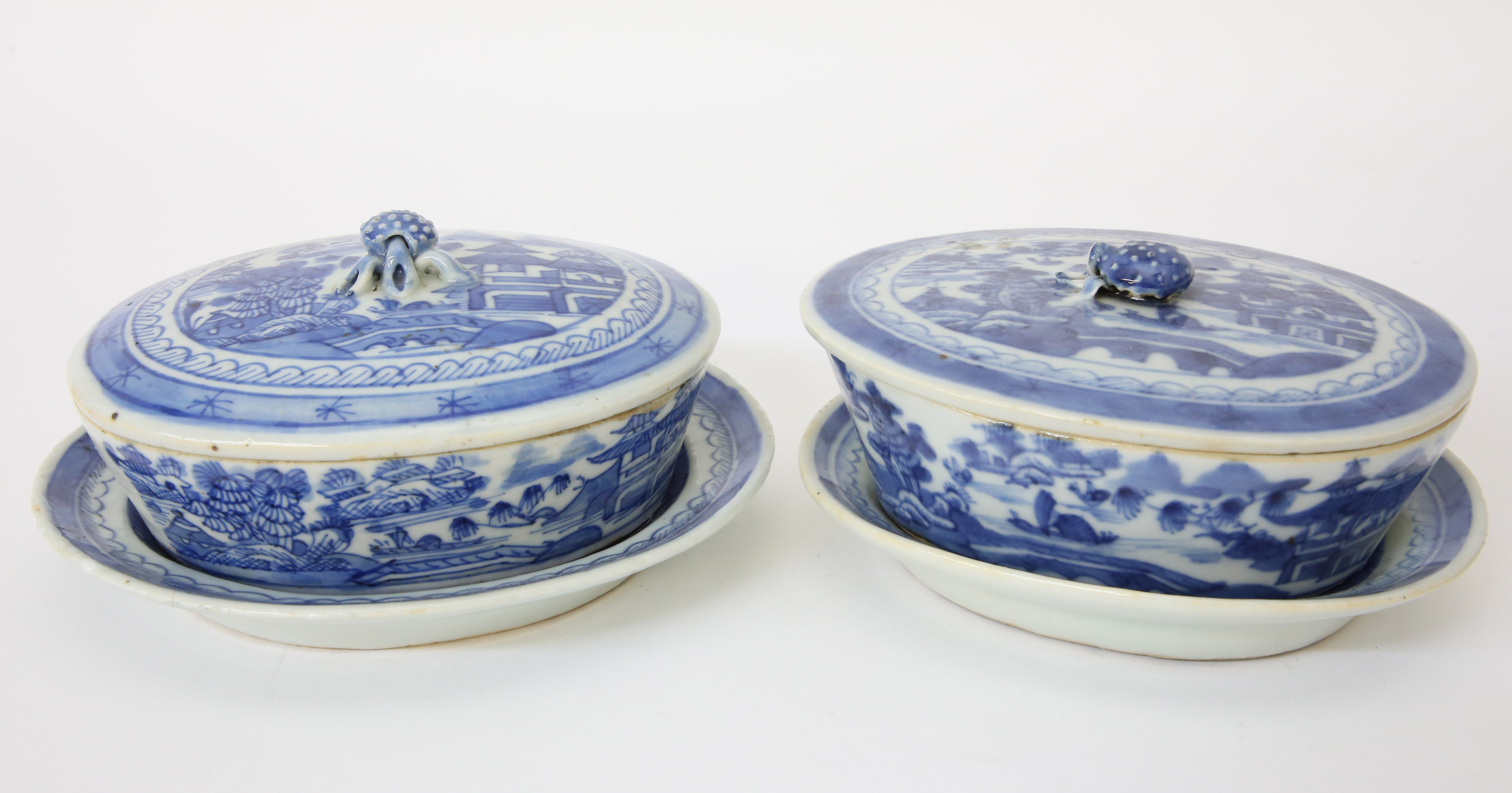 Pair of Canton Terrapin Dishes 19th Century - Pair of Canton Terrapin ...