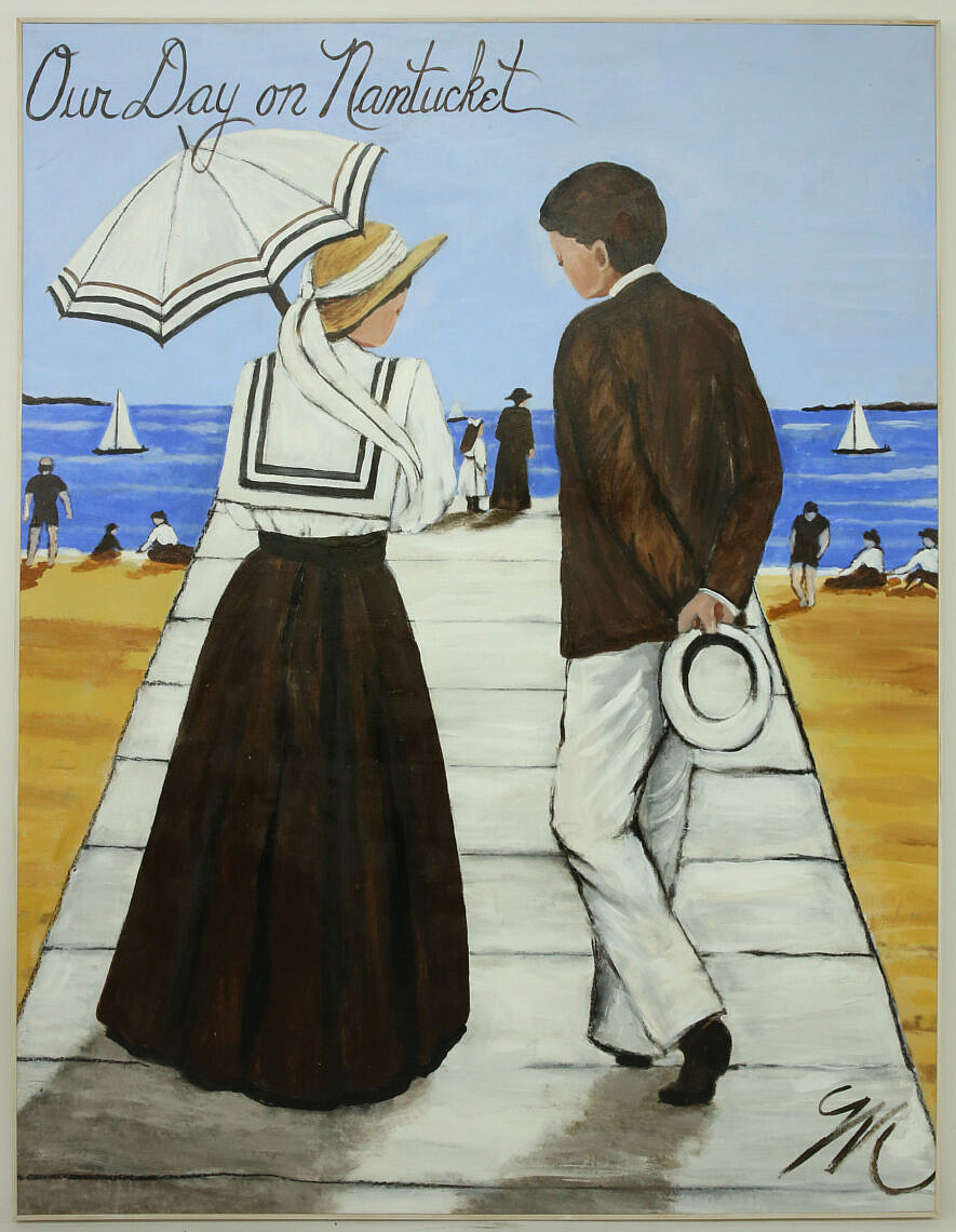 Molly Dee Oil on Canvas "Our Day on Nantucket" - Molly Dee Oil on ...