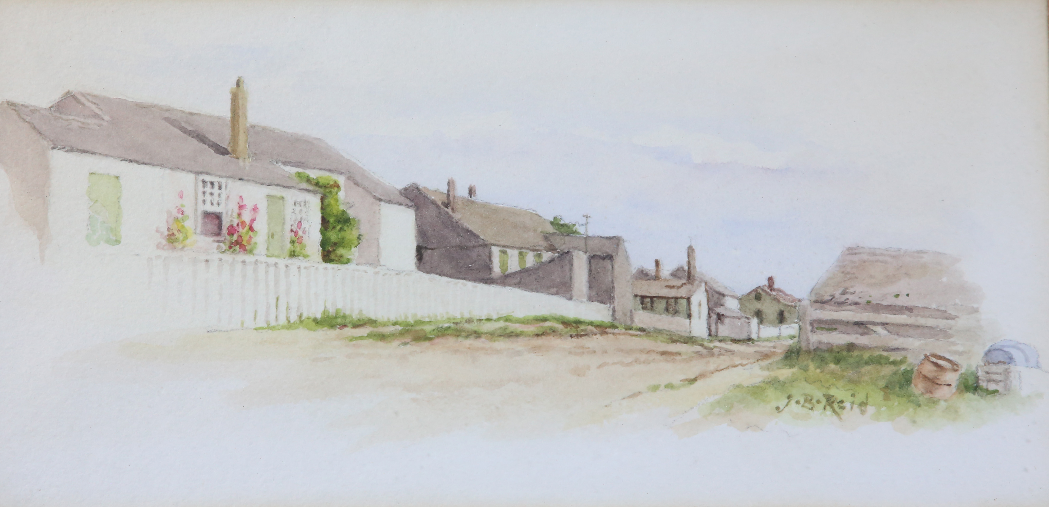 Jane Brewster Reid Watercolor on Paper "Broadway Siasconset" - Jane ...