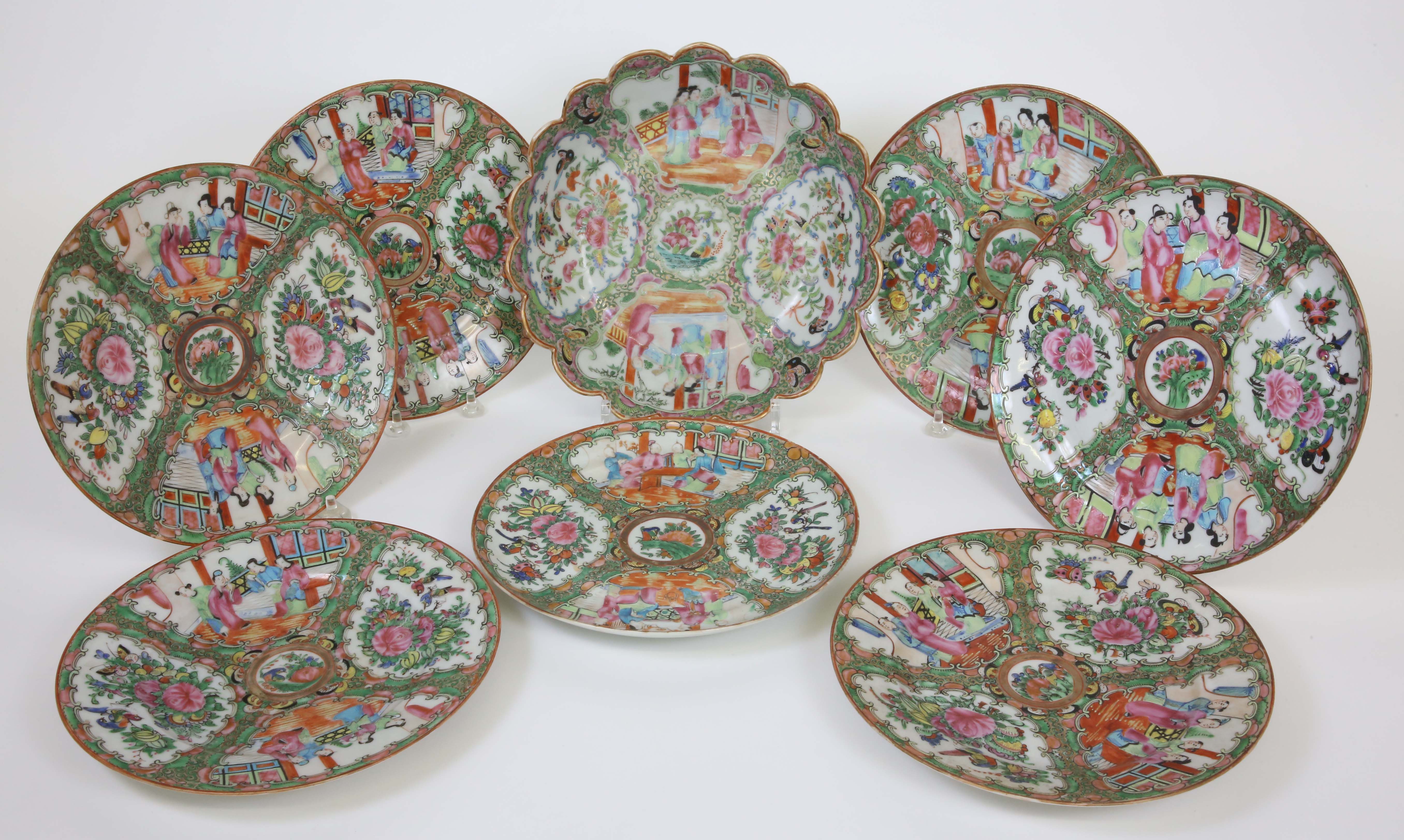 Eight Assorted Pieces of Rose Medallion China - Eight Assorted Pieces ...