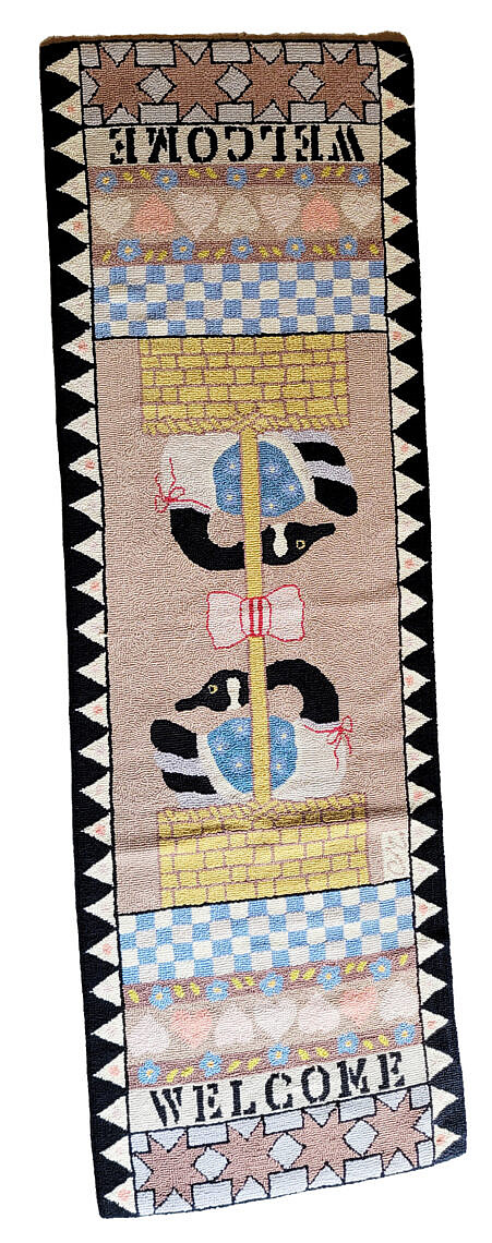 Claire Murray Welcome Hooked Runner Rug - Claire Murray "Welcome ...