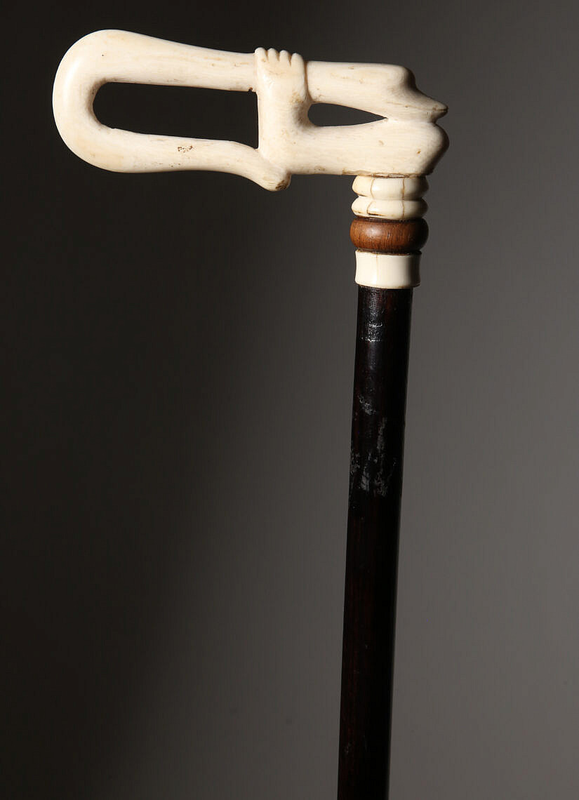 Whaleman Made Serpent Cane 19th Century - Whaleman Made Serpent Cane ...