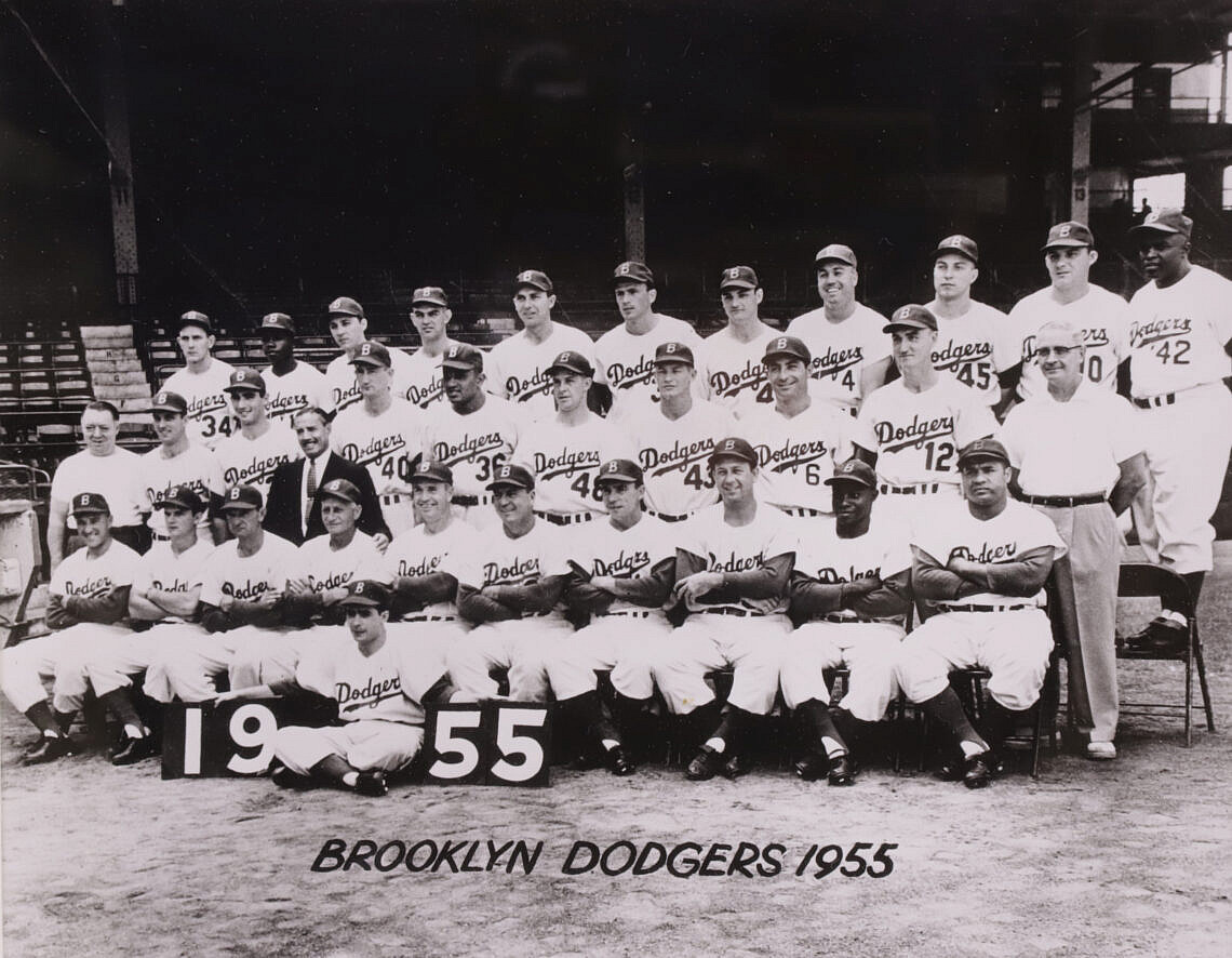 Brooklyn Dodgers Baseball Team Photograph, circa 1955 - Rafael Osona ...