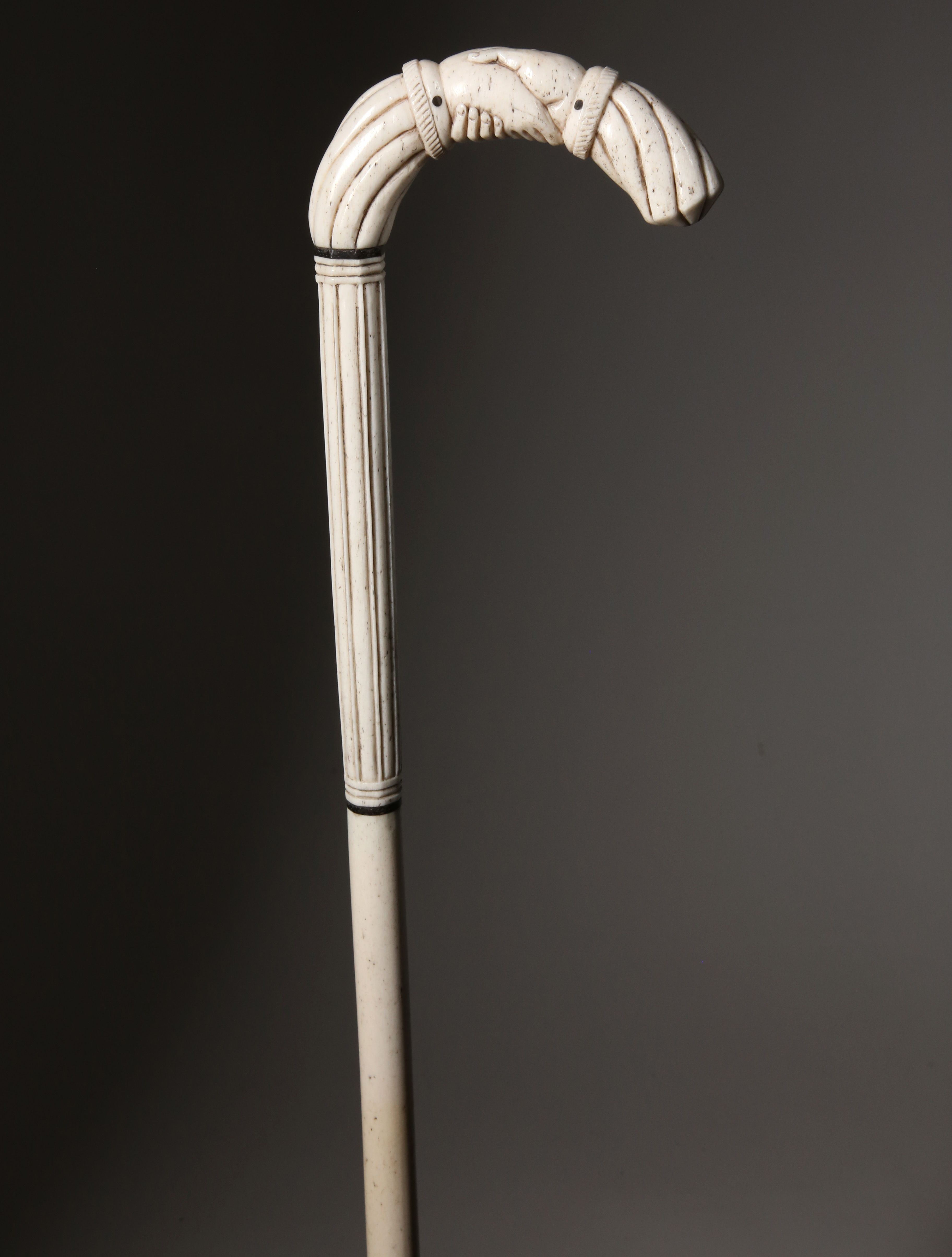 Whaleman Made Friendship Handshake Cane circa 1870 - Whaleman Made ...