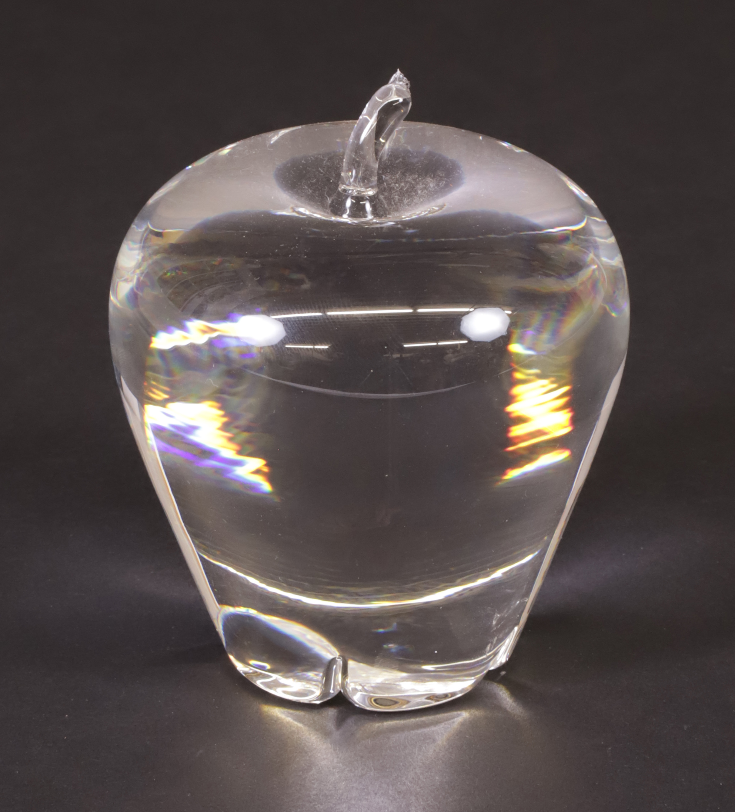 Signed Steuben Clear Crystal Apple - Signed Steuben Clear Crystal Apple ...