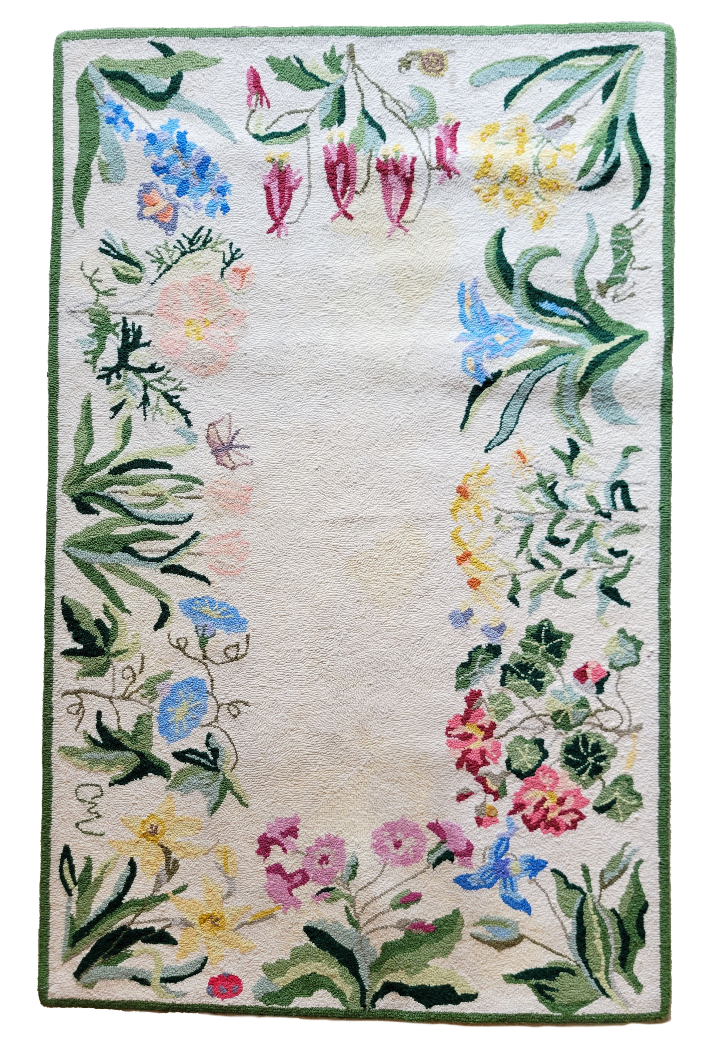 Claire Murray Floral Insect Pattern Hooked Rug - Claire Murray Hooked ...