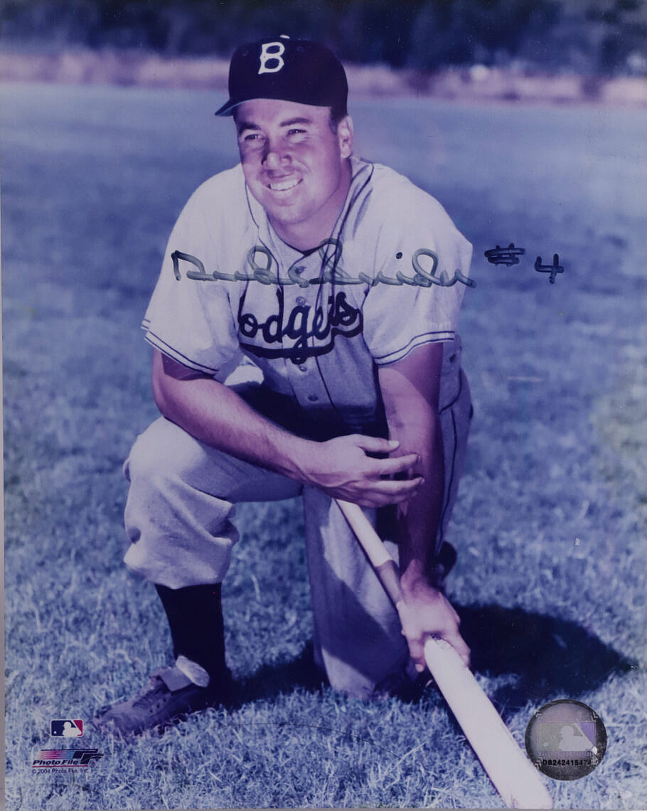 Duke Snider #4 Brooklyn Dodgers Signed Photograph, circa 1980 - Rafael ...