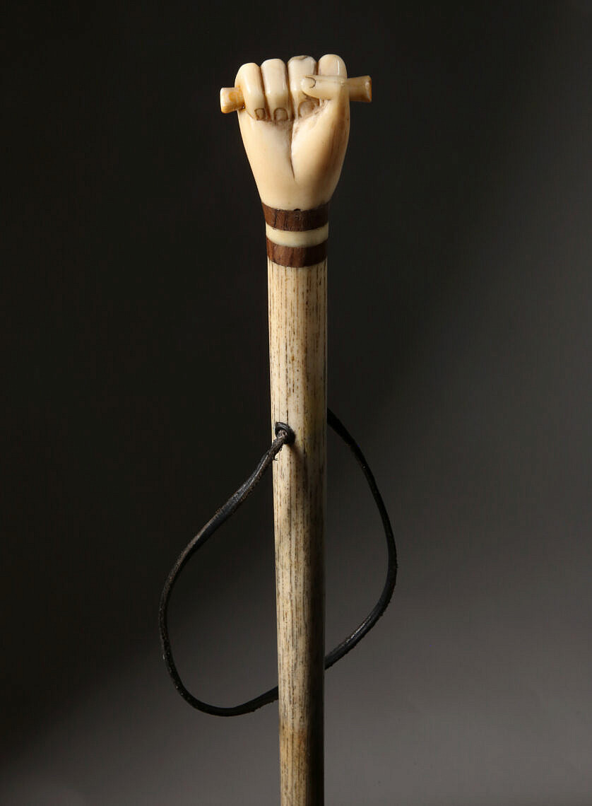 Whaleman Made Clenched Fist Walking Stick circa 1850 - Whaleman Made ...