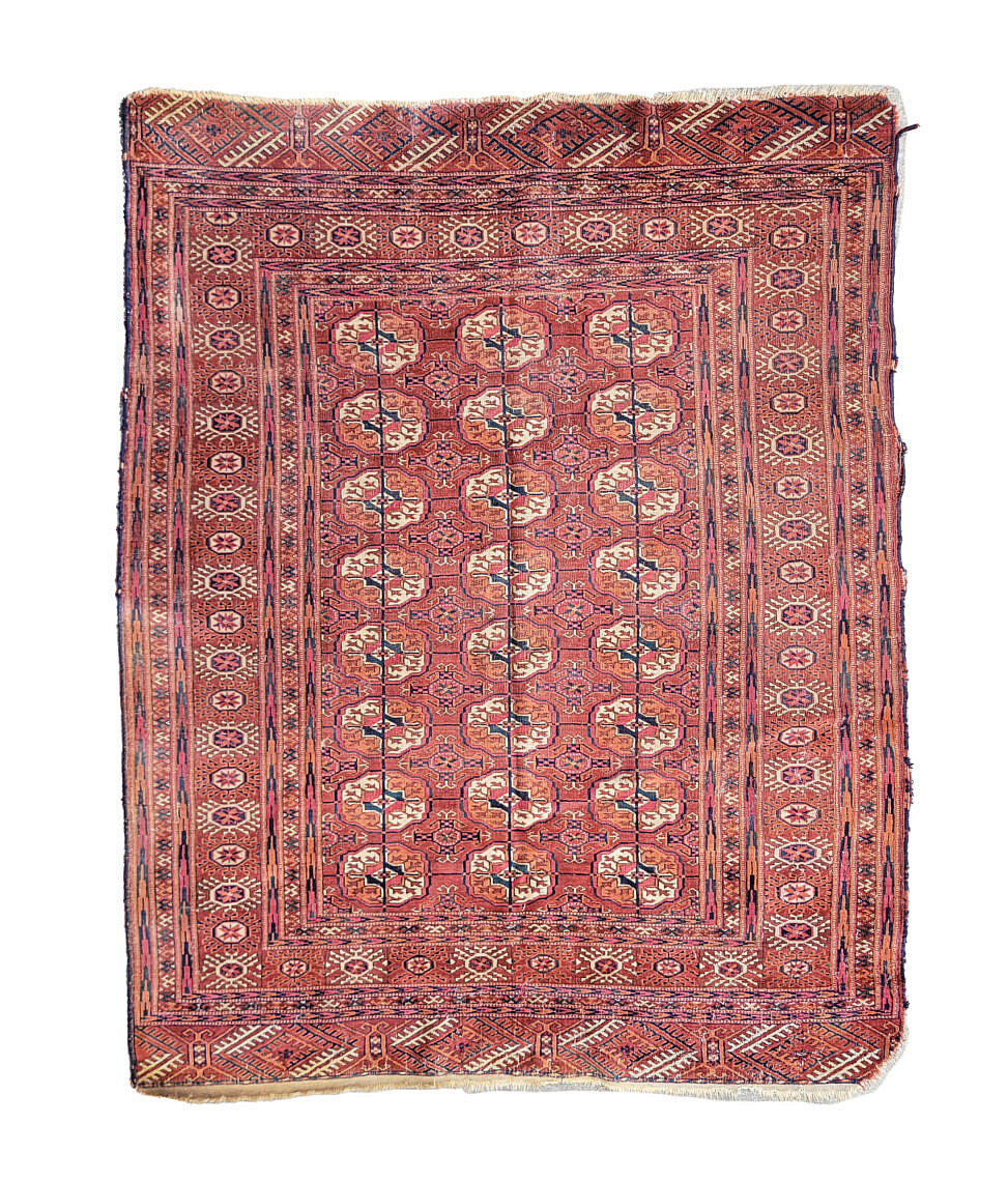 Antique Bokara Hand Knotted Wool Carpet - Antique Bokara Hand Knotted ...