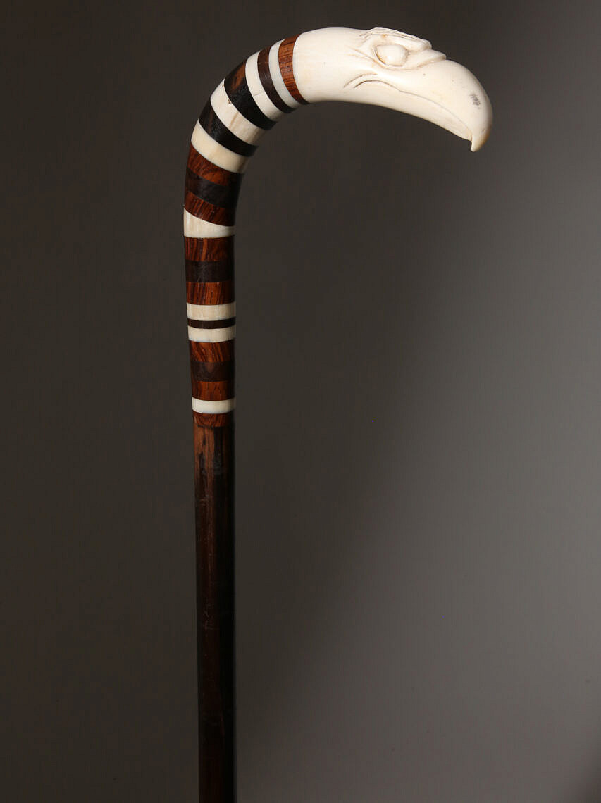 Whaleman Made Arctic Hawk Cane circa 1870 - Whaleman Made Arctic Hawk ...