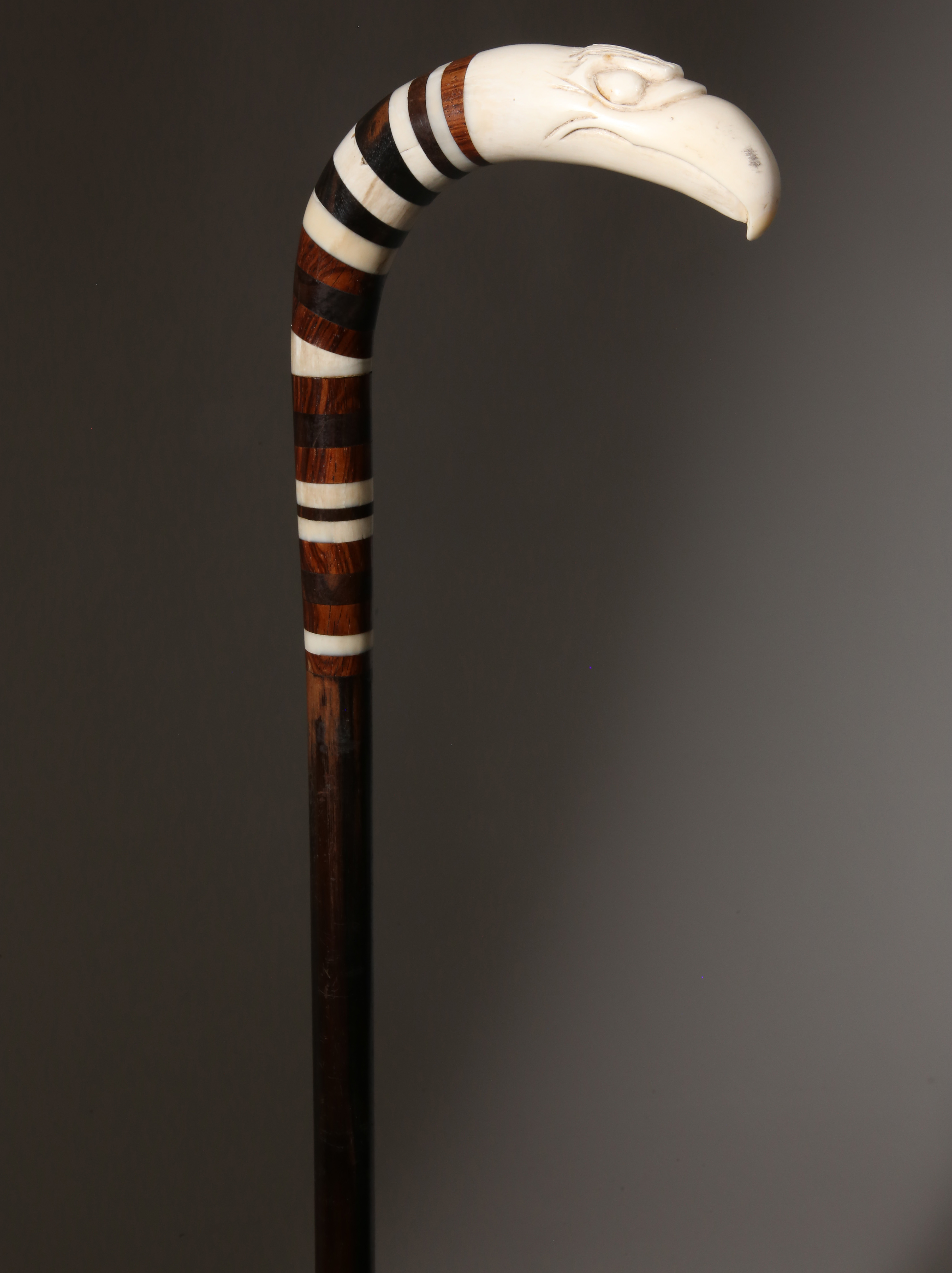 Whaleman Made Arctic Hawk Cane circa 1870 - Whaleman Made Arctic Hawk ...