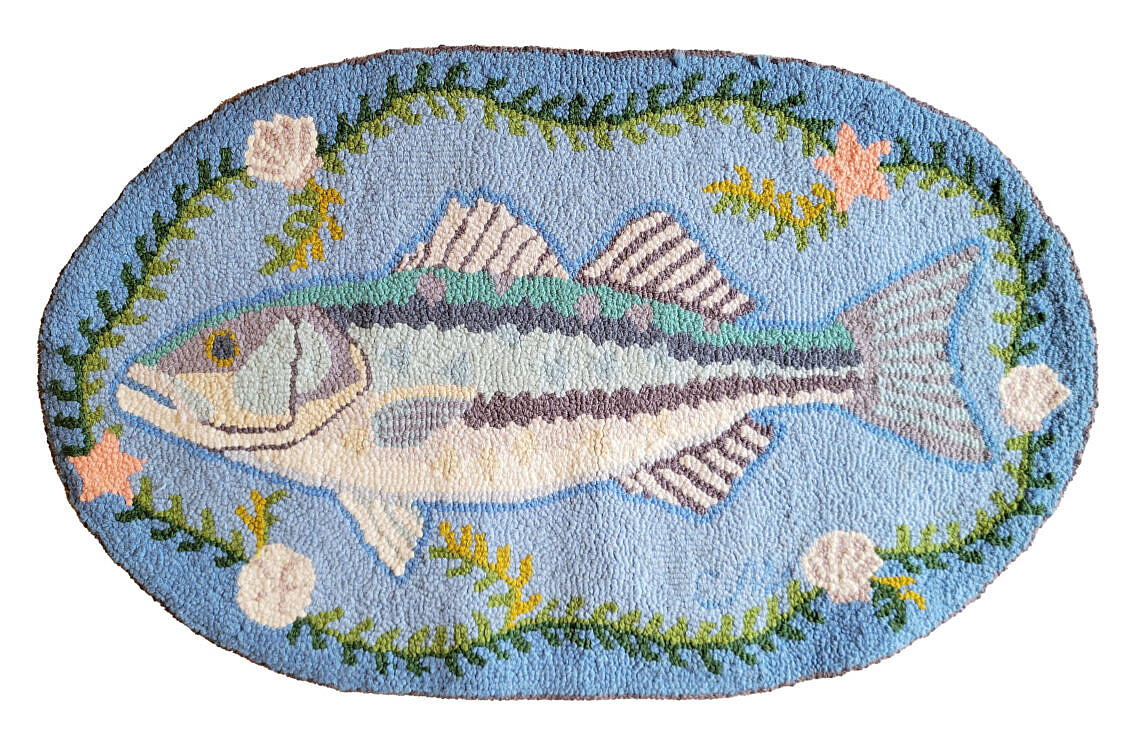 Claire Murray Oval Fish Hooked Rug - Claire Murray Oval Fish Hooked Rug ...