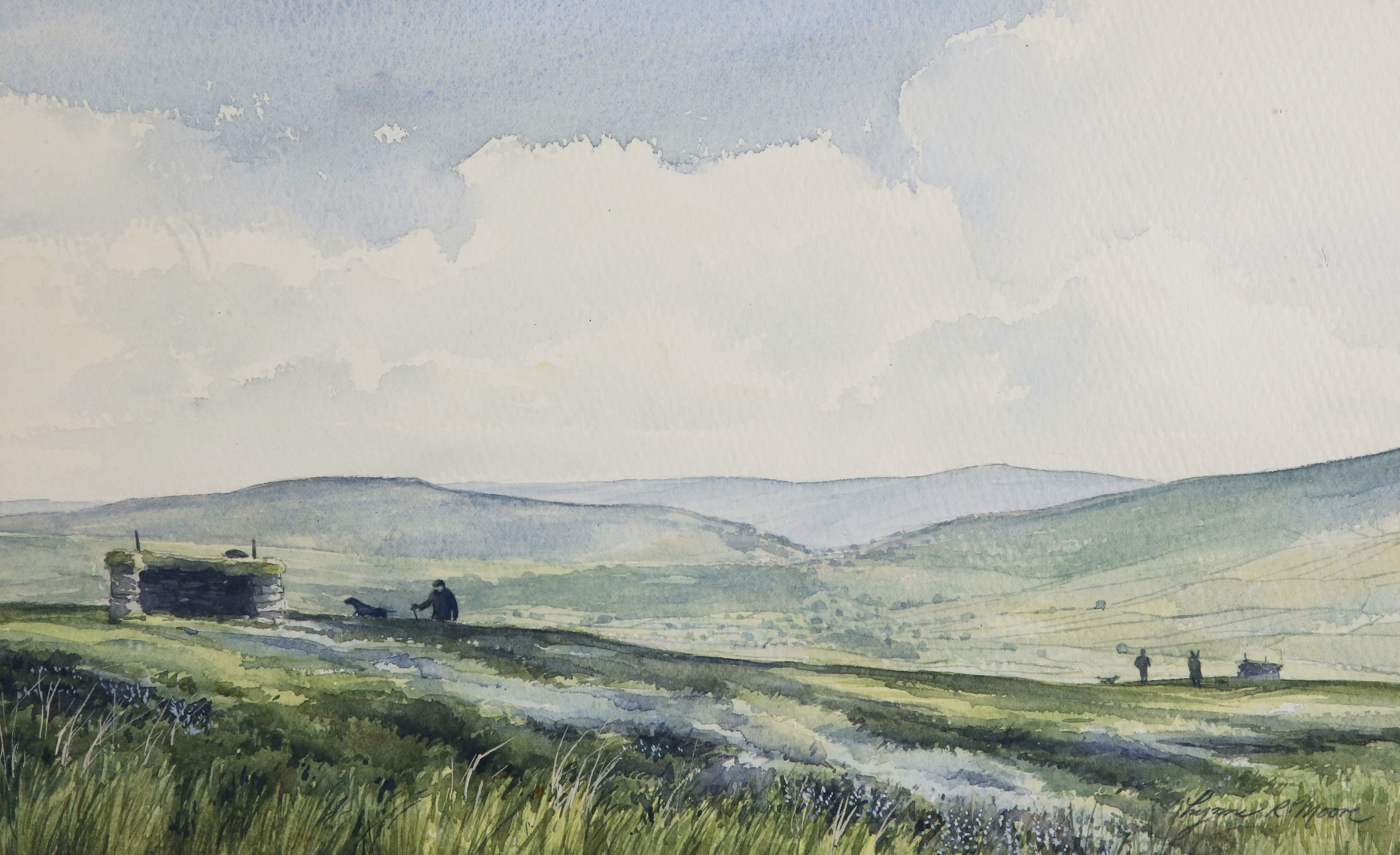 Lynne Moore Watercolor Painting Between Drives at Bolton Abbey - Lynne ...