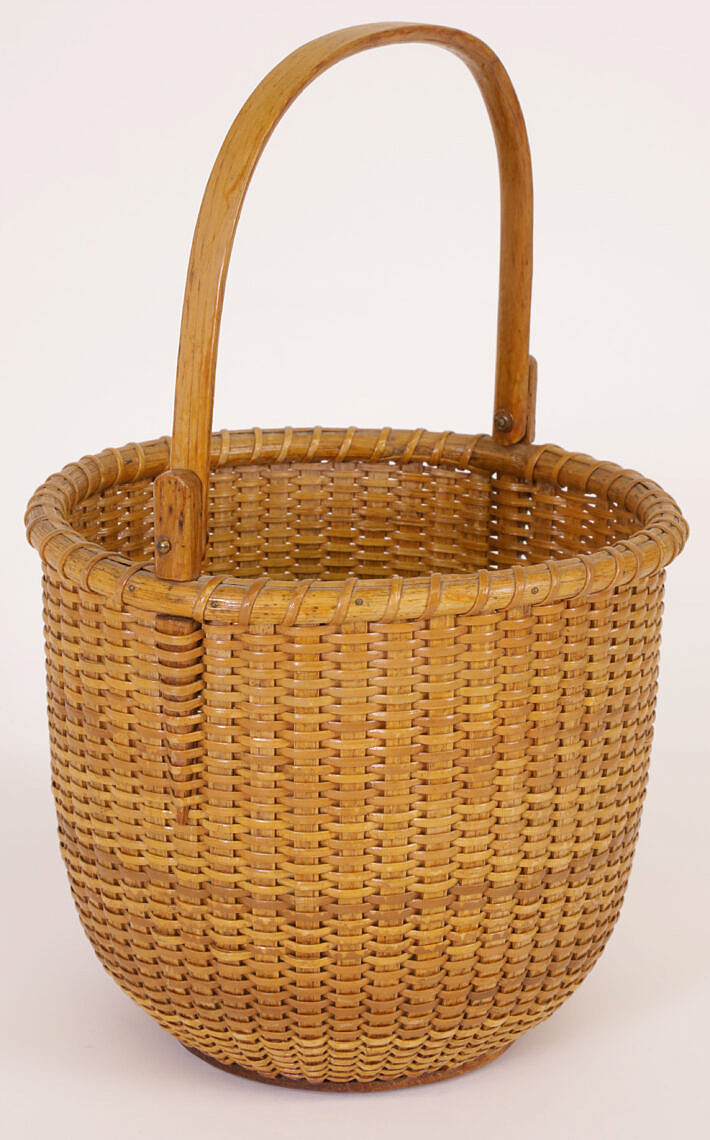 Terry Sylvia Open Nantucket Basket with Swing Handle - Terry Sylvia ...