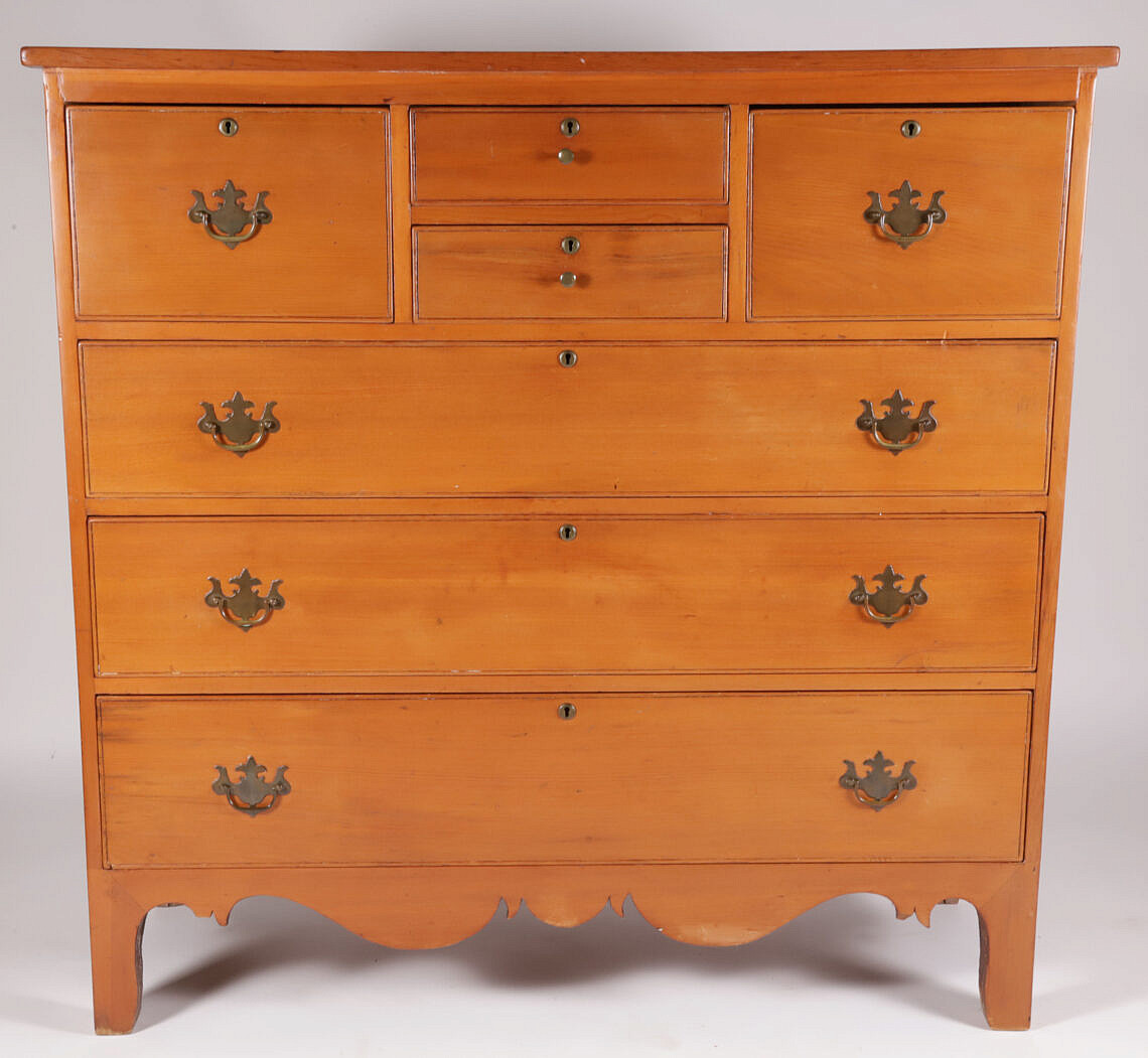 American Southern Pine Butler's Chest of Drawers 19th Century ...