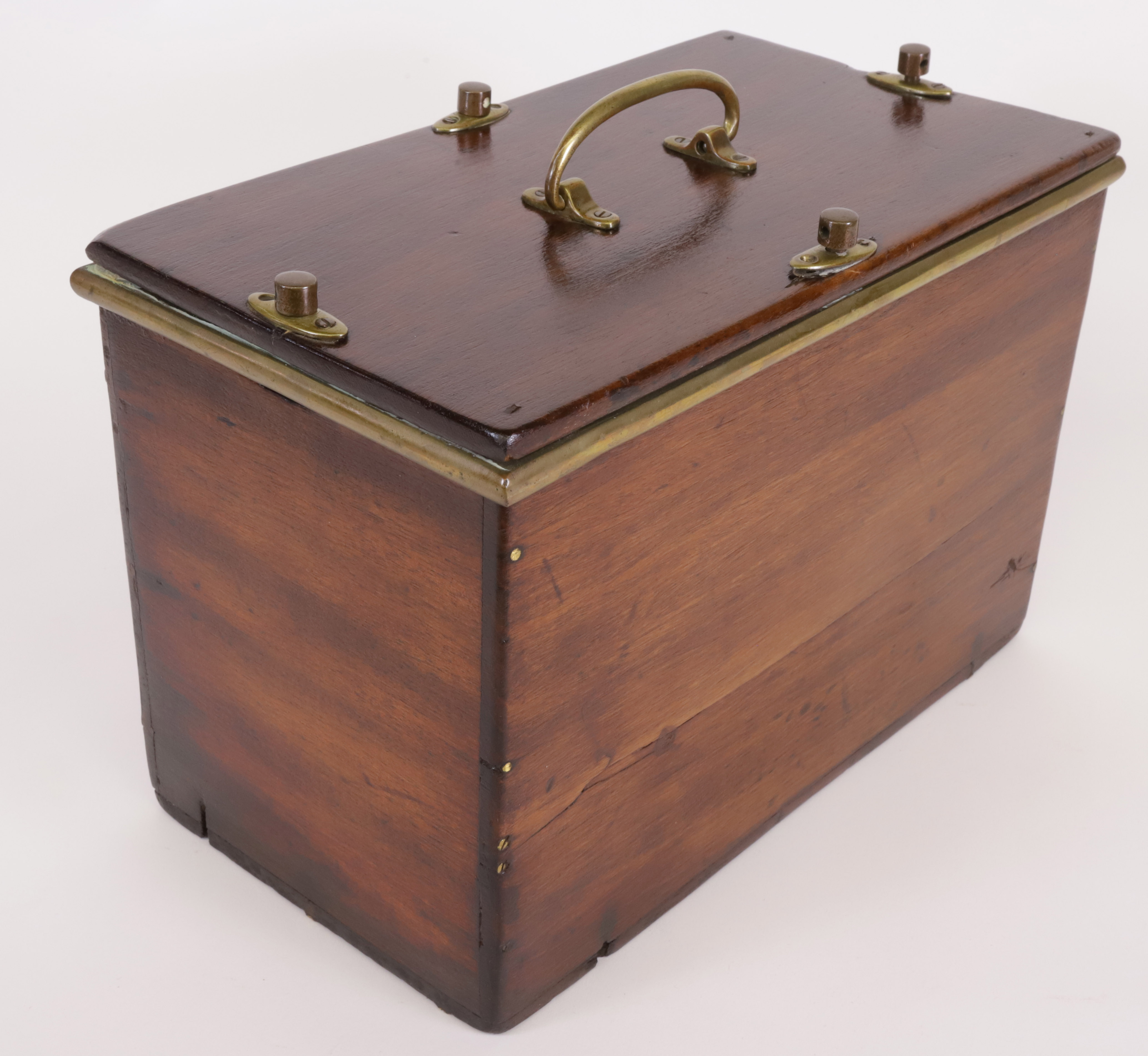 Brass Mounted Mahogany Box - Antique Brass Mounted Mahogany Box ...