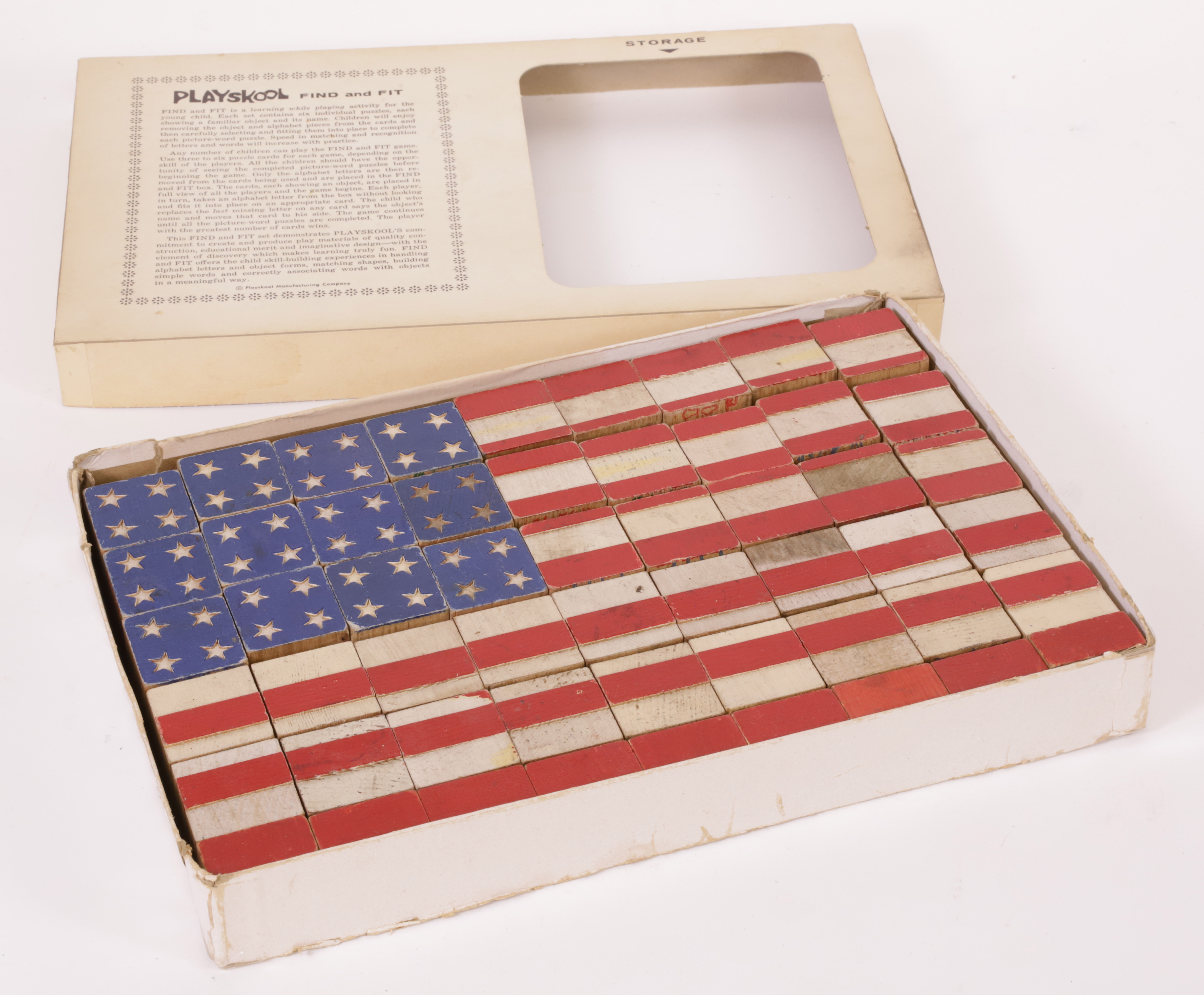 Playskool Flag Blocks - Playskool Find and Fit Toy in Original Box ...