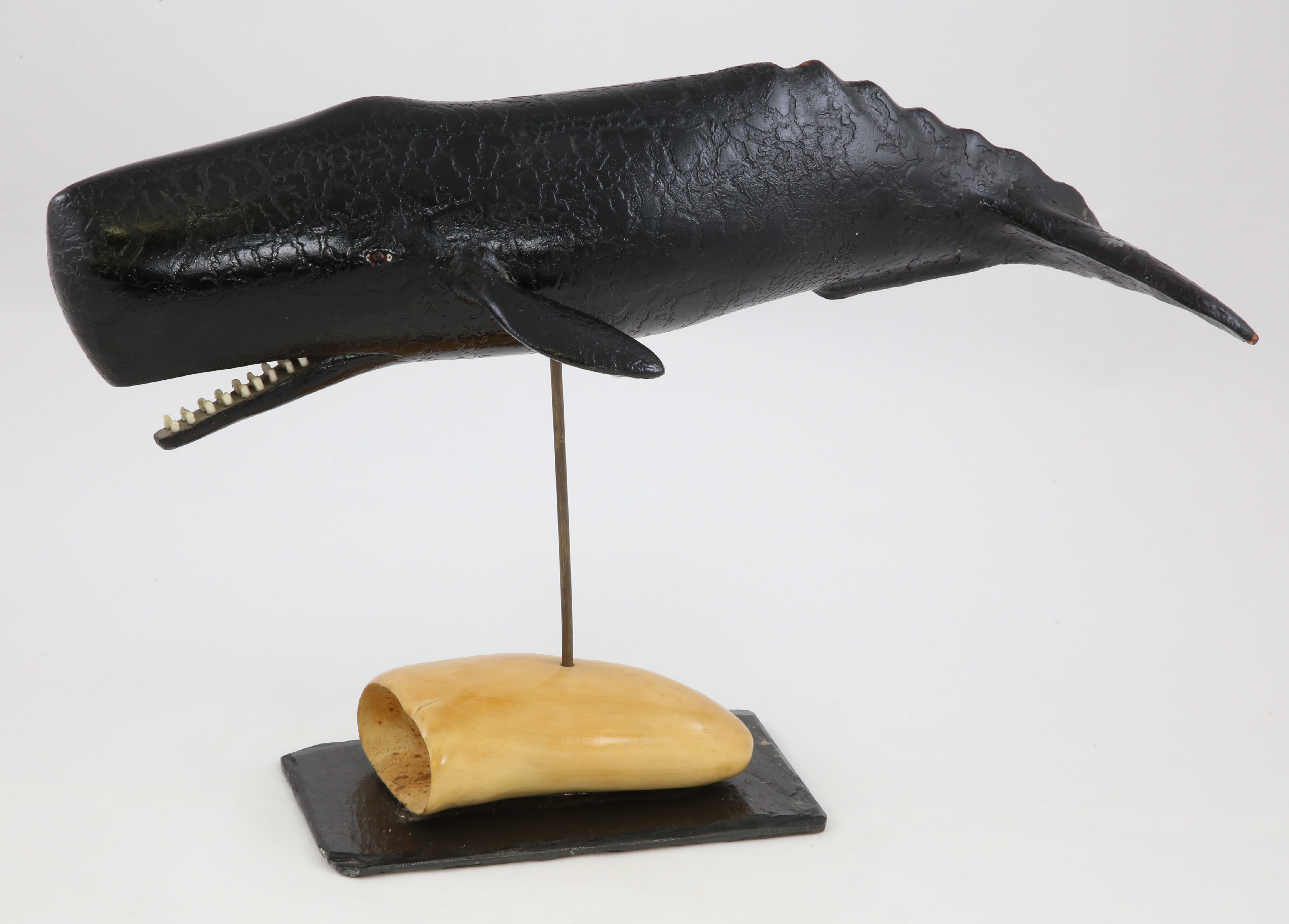 Irving Briggs Carved and Painted Wood Sperm Whale - Irving Briggs ...