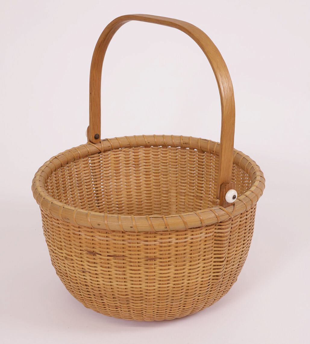 Nantucket Basket Circular with Swing Handle - Round Swing Handle ...