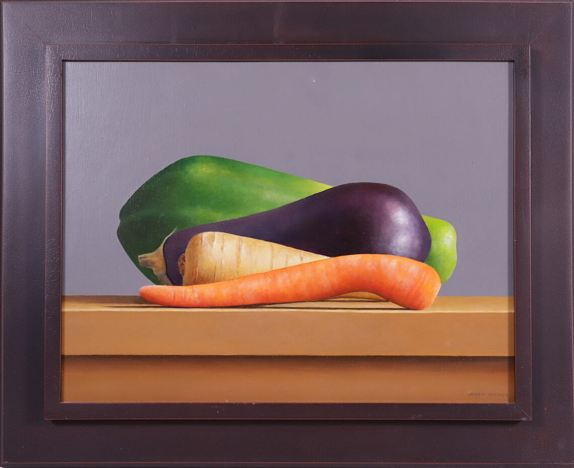 Janet Rickus Oil on Board "Still Life with Vegetables" - Janet Rickus ...