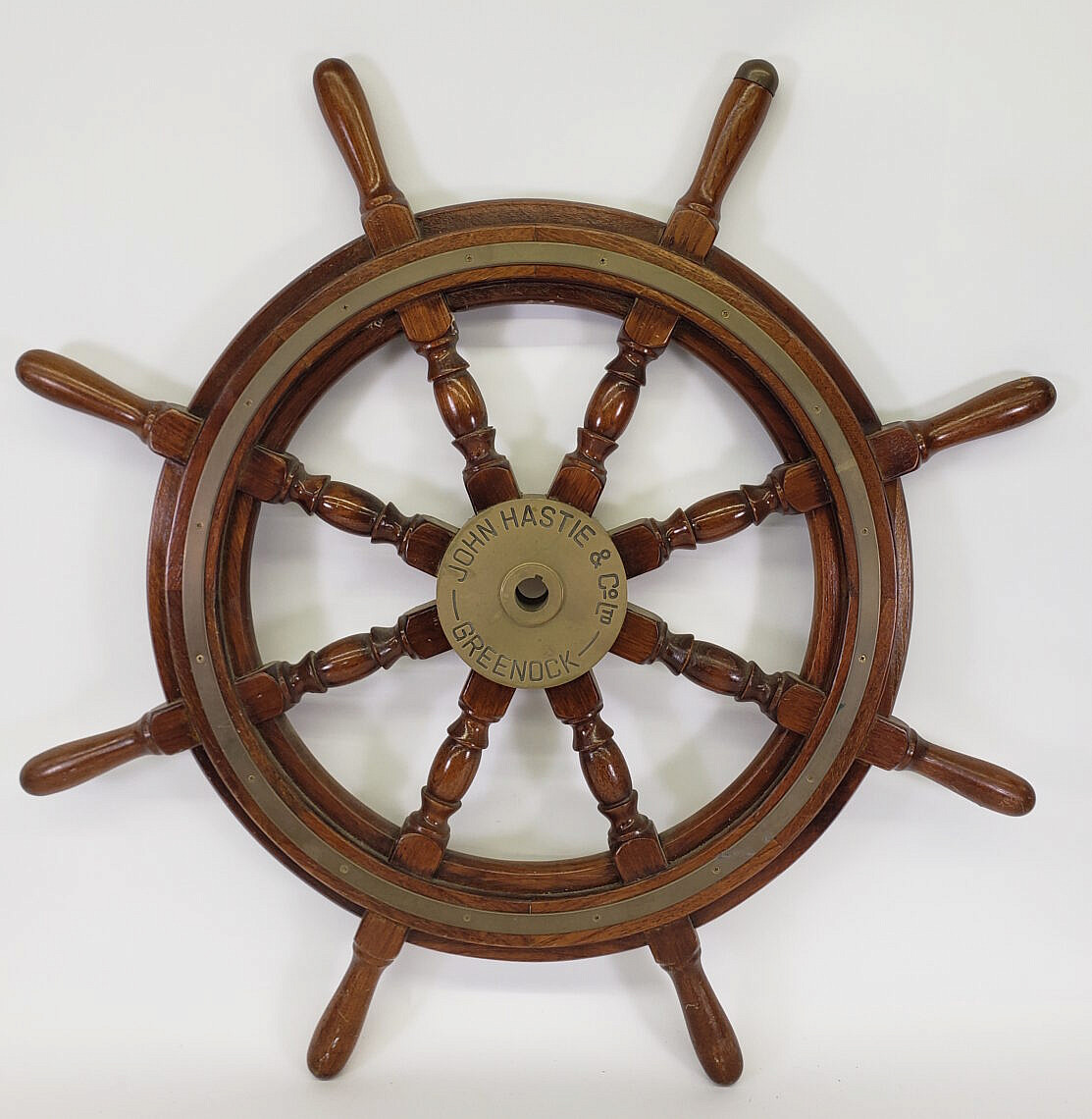 John Hastie Antique Ships Wheel - Antique John Hastie Eight-Spoke ...