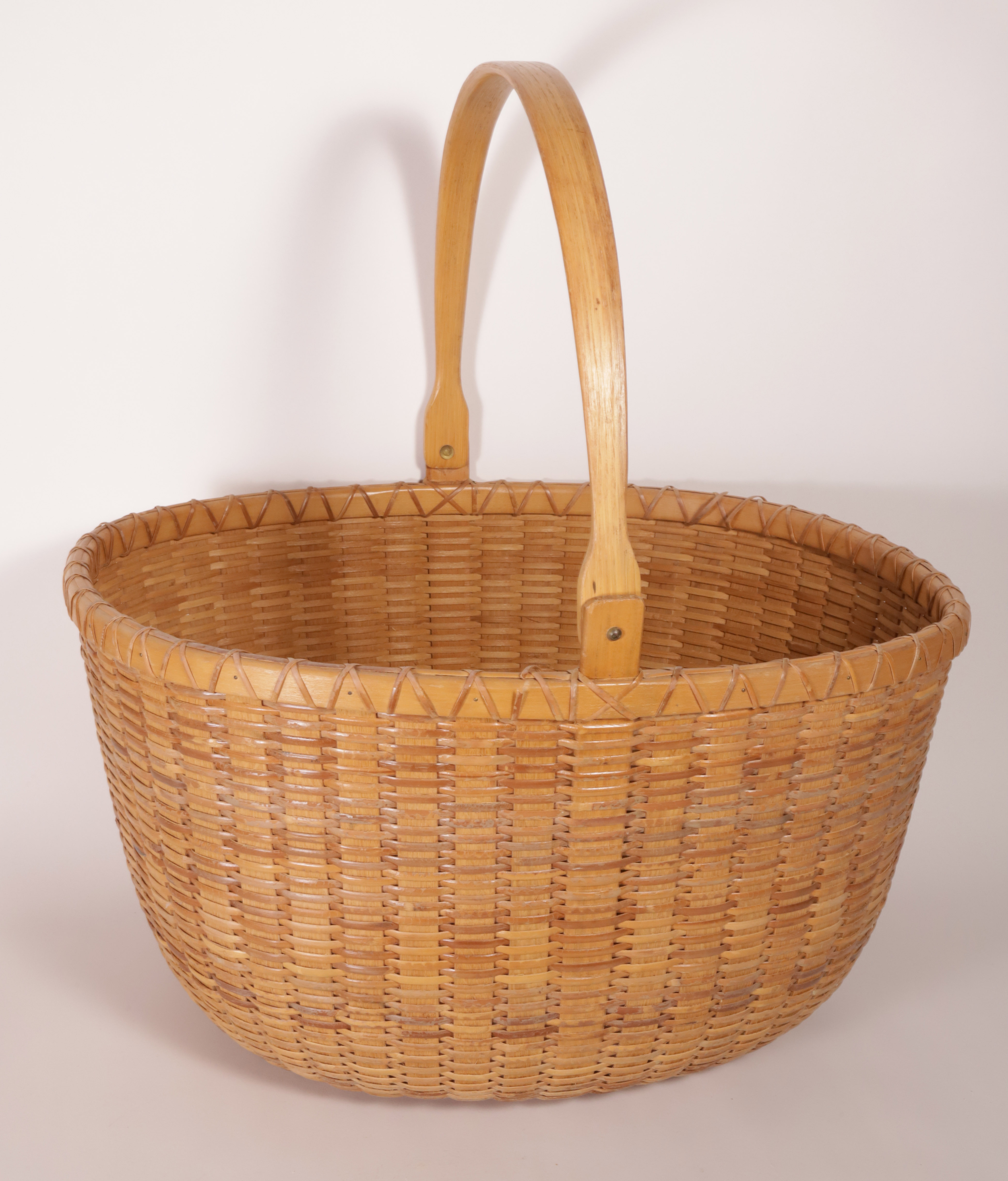 Large Nantucket Swing Handle Basket Circa 1993 - Large Nantucket Swing ...