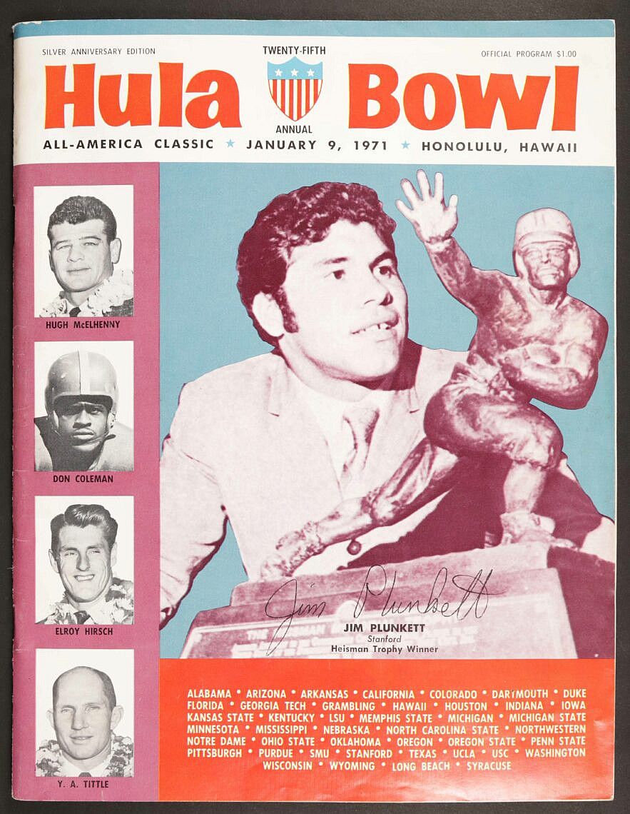 Heisman Trophy Winner Jim Plunkett Signed Silver Anniversary Edition ...