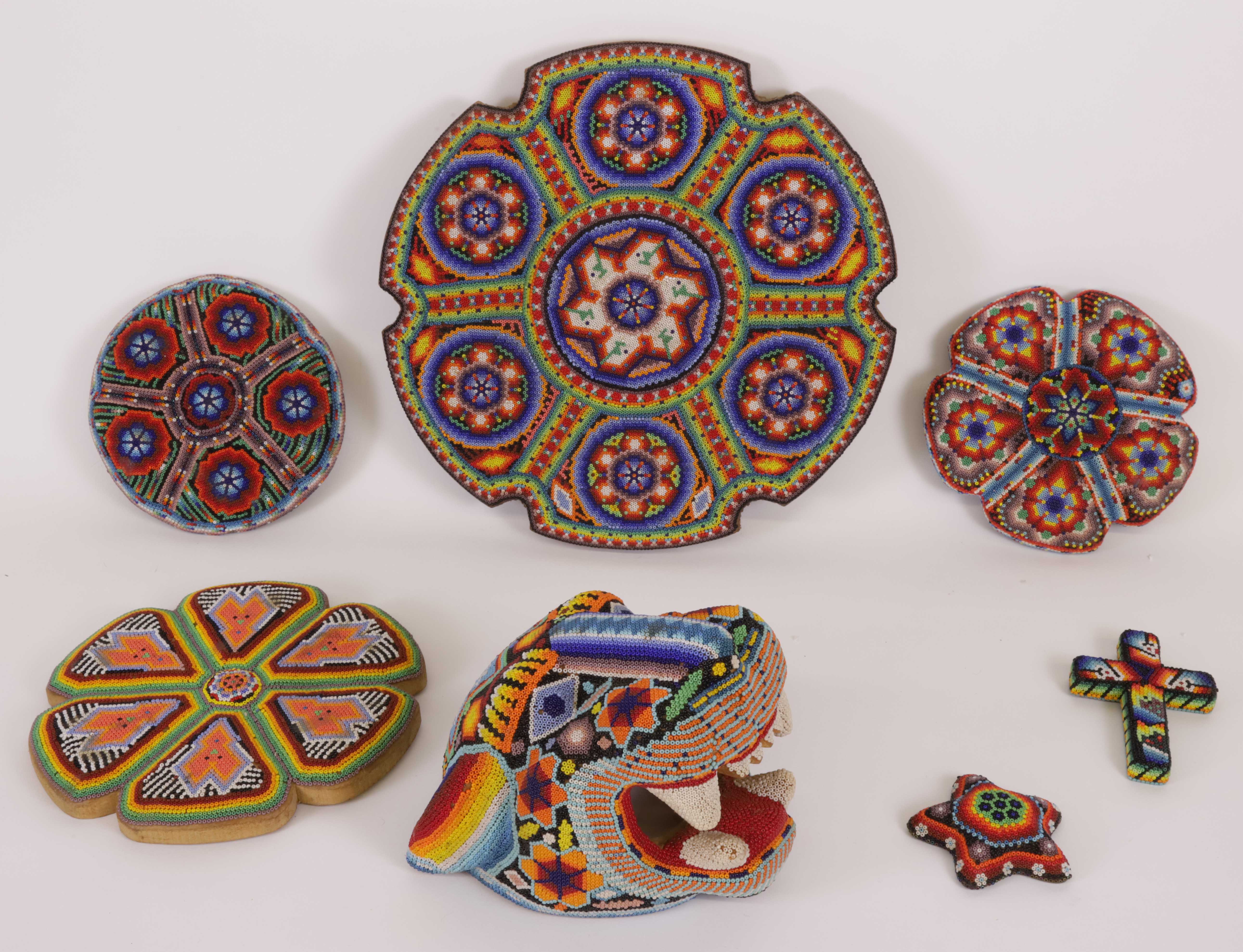 Collection of Seven Central American Micro-Bead Works - Collection of ...