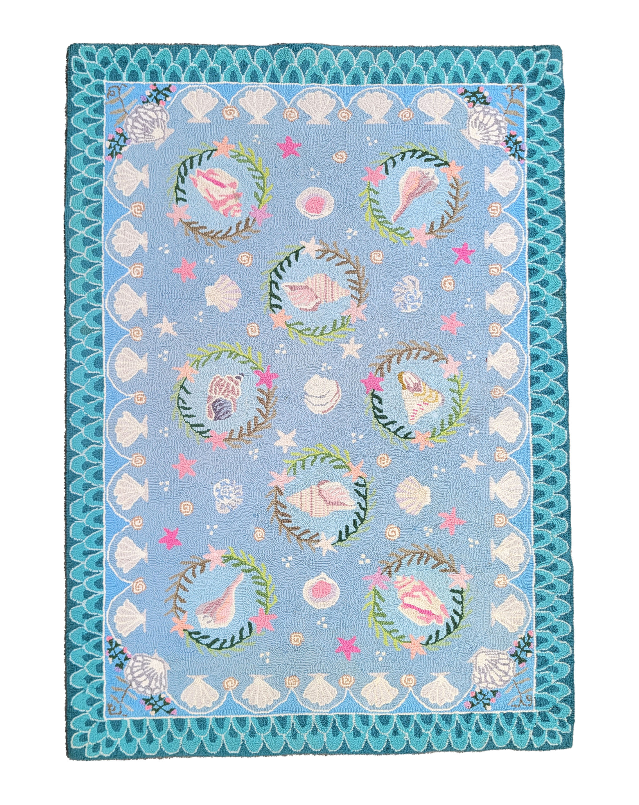 Claire Murray Shell Hand Hooked Rug - Claire Murray Seashell Hand ...