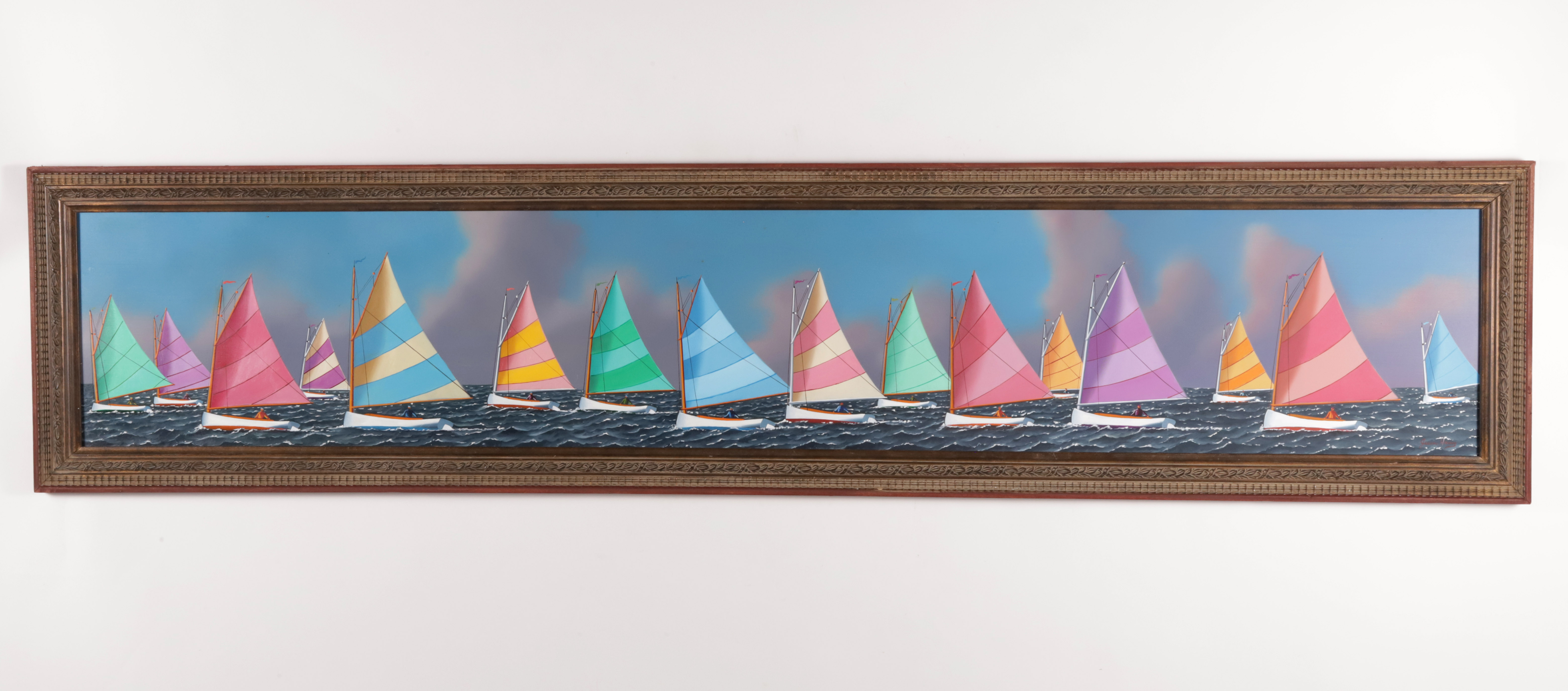 Jerome Howes (American b. 1955) Acrylic on Artist's Board "Nantucket's ...