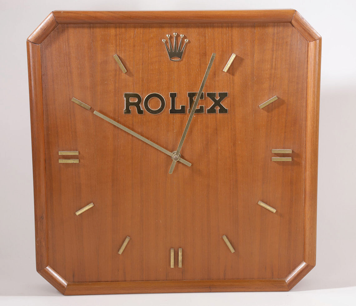 Scarce Vintage Rolex Watches Store Clock Circa 1980's - Scarce Vintage ...