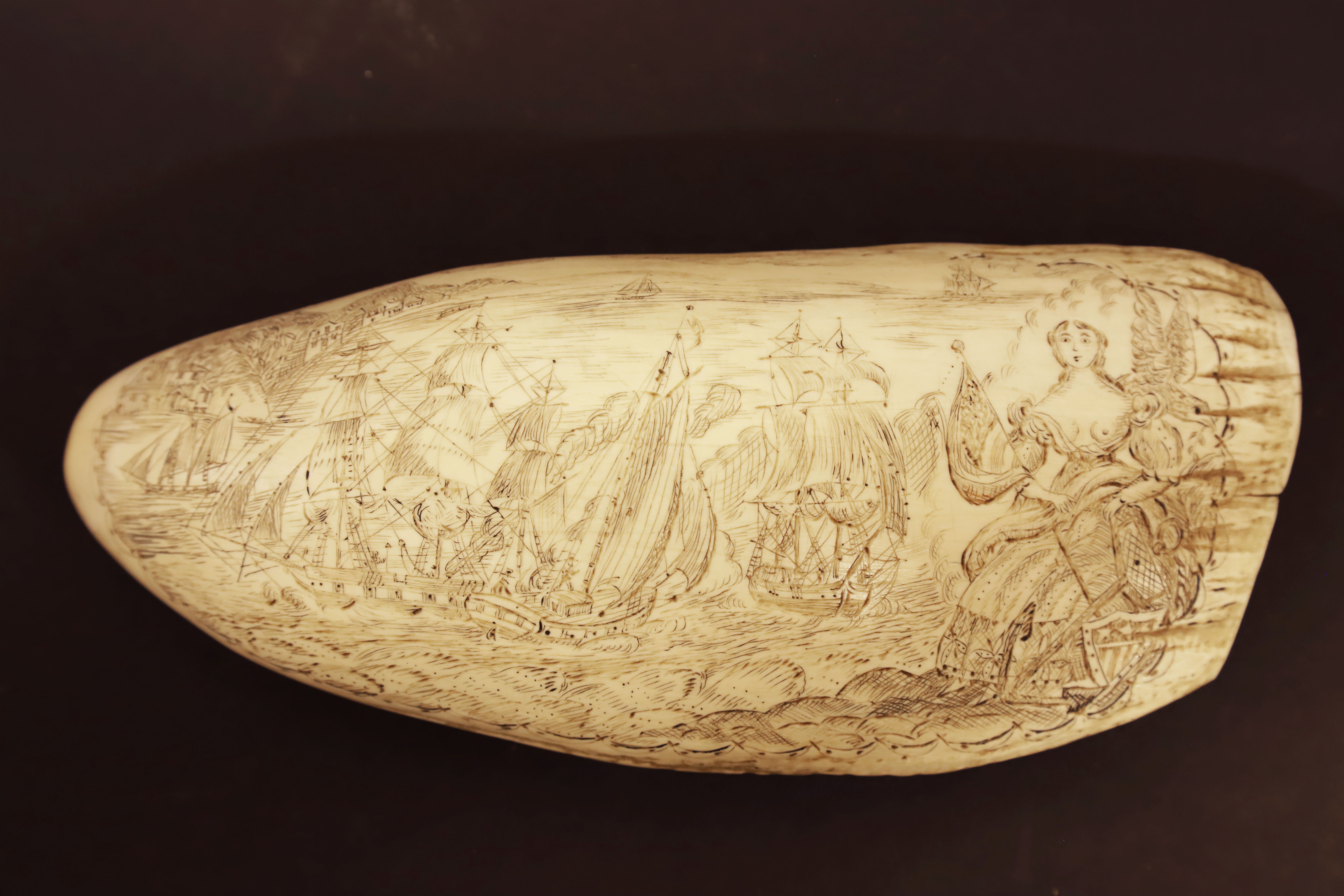 Lady Liberty Antique Scrimshaw Sperm Whale Tooth 19th Century - Lady ...