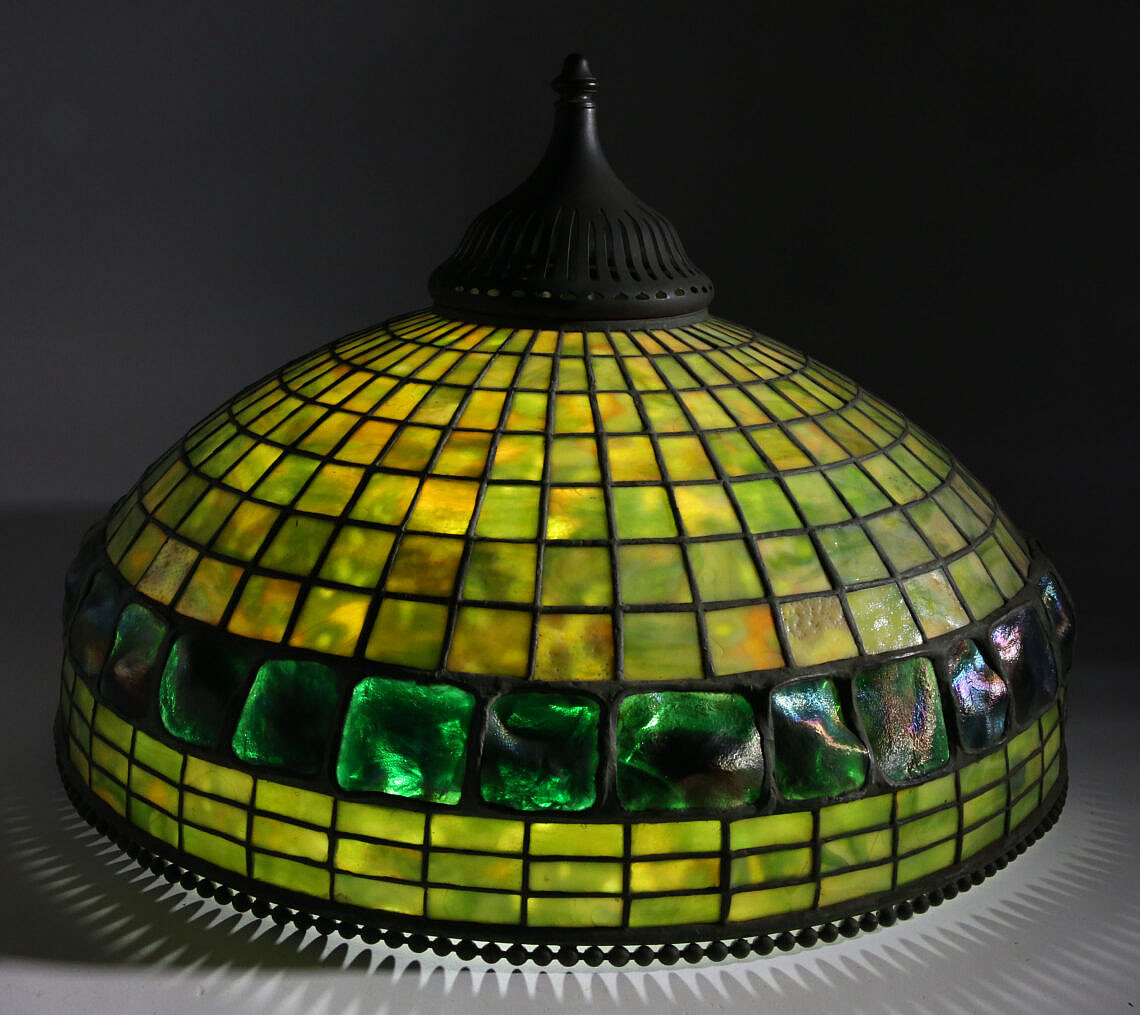 Tiffany Studios Geometric and Turtleback Tile Shade circa 1910 ...