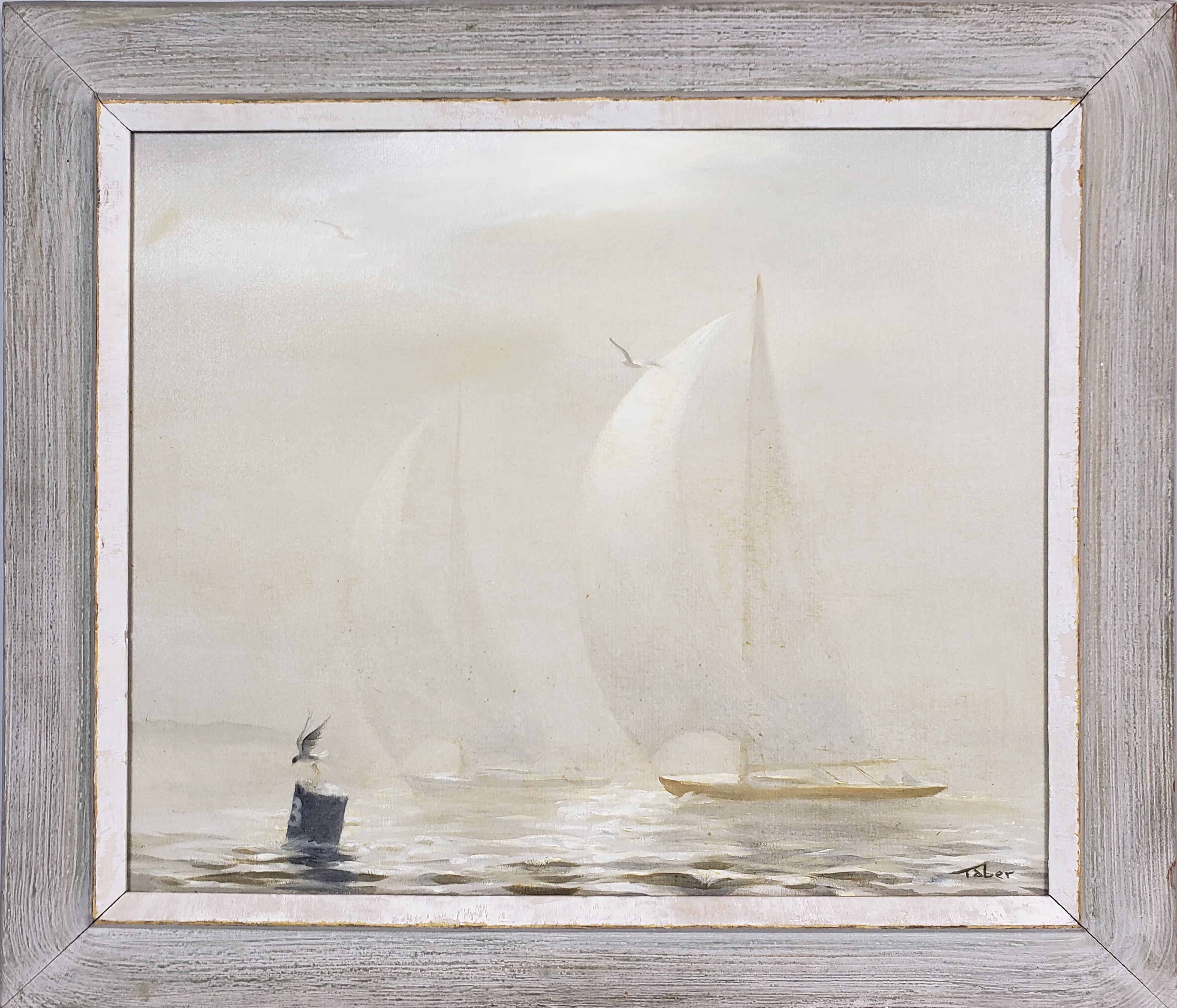 Gerald Taber Oil on Canvas Painting Ghosting - Gerald Taber Oil on ...