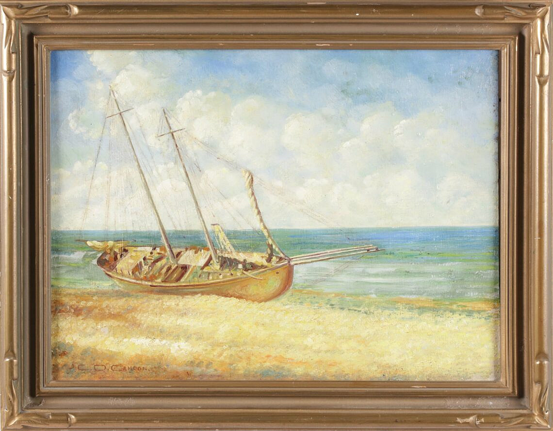 Charles Drew Cahoon Oil on Canvas Board "Cape Cod" - Charles Drew ...
