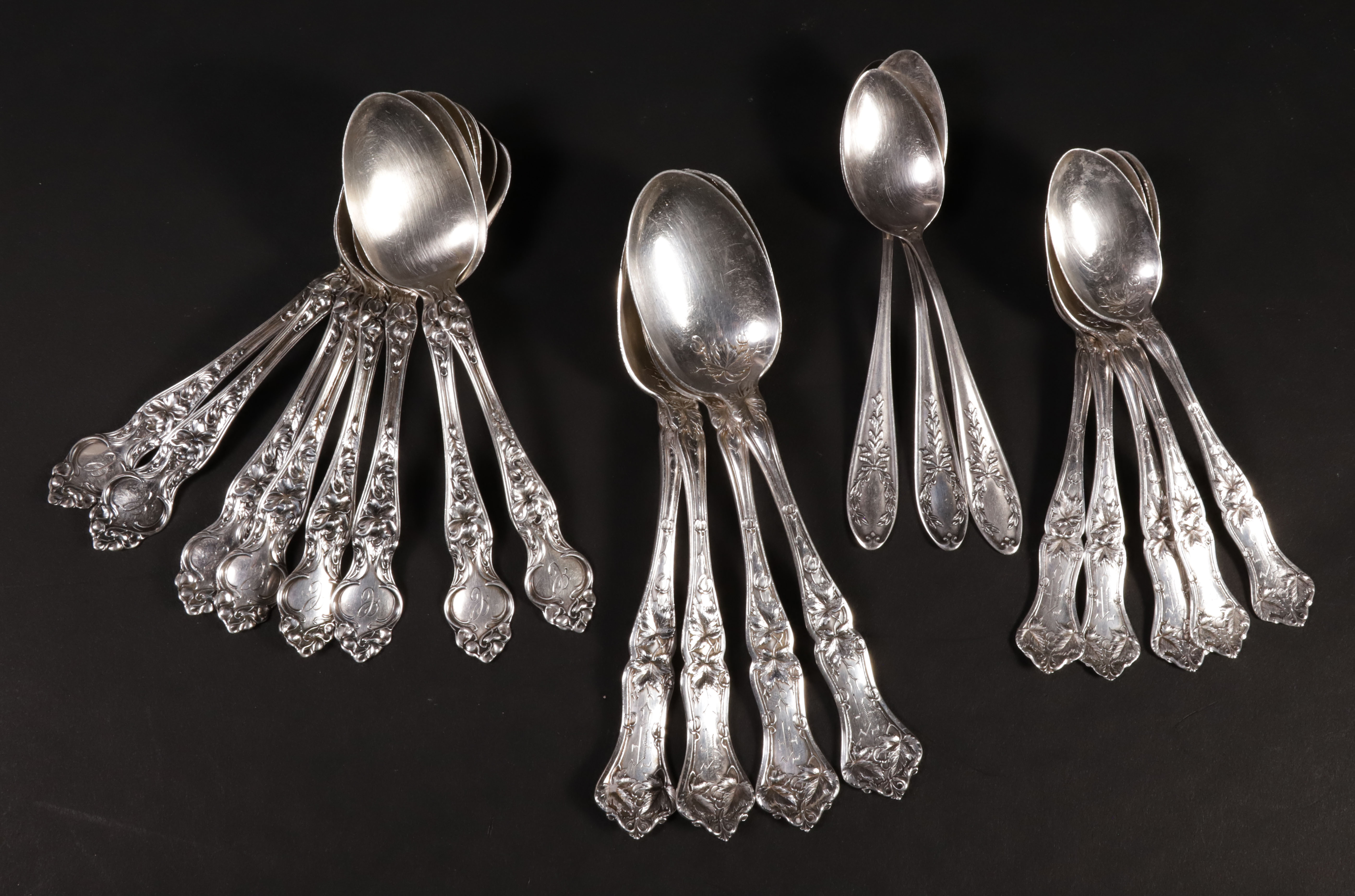 Collection of Twenty Assorted Sterling Silver Spoons - Collection of Twenty Assorted Sterling ...