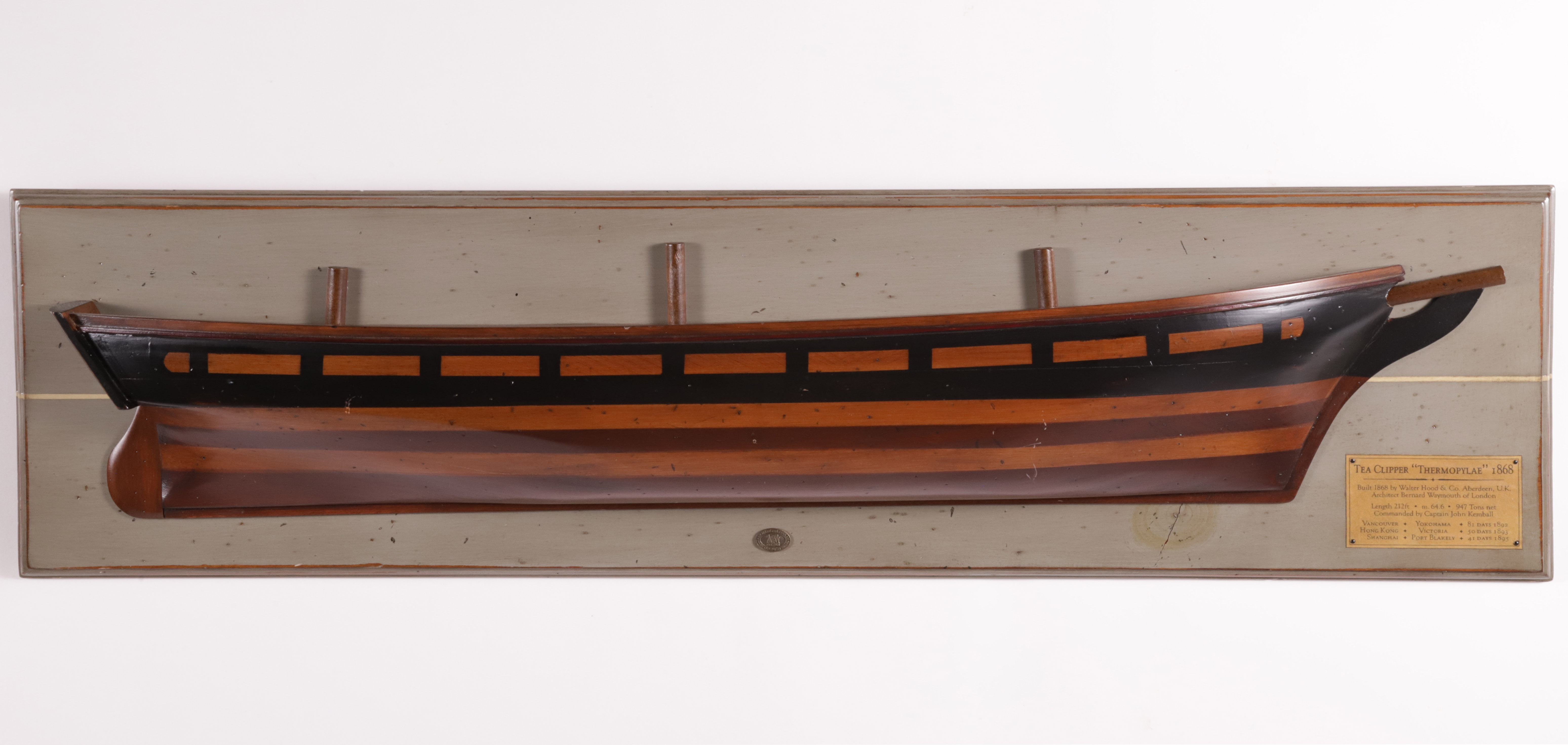 Half Hull Model of the Tea Clipper "Thermopylae" - Contemporary Half ...