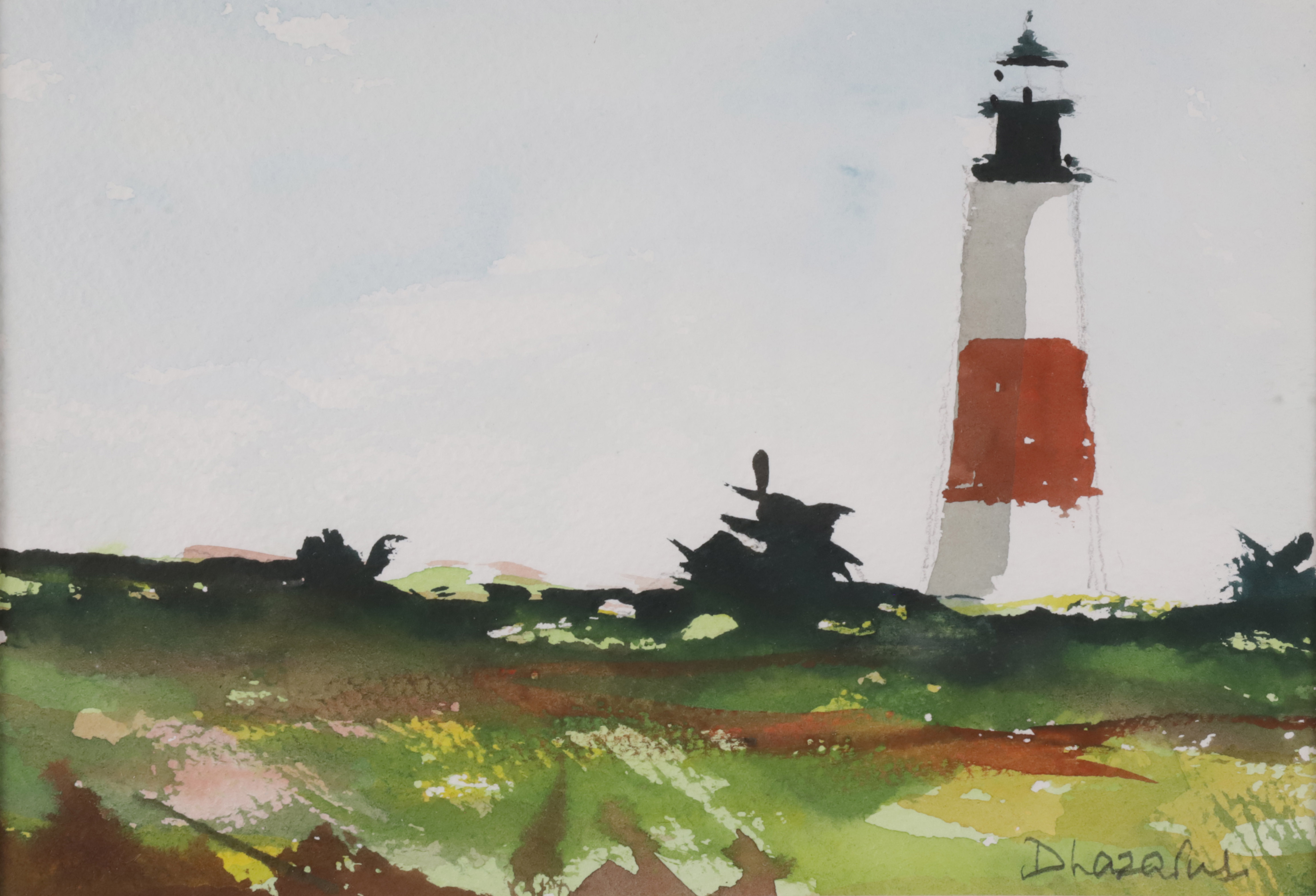 David Lazarus Watercolor "Sankaty Light" - David Lazarus Watercolor on ...