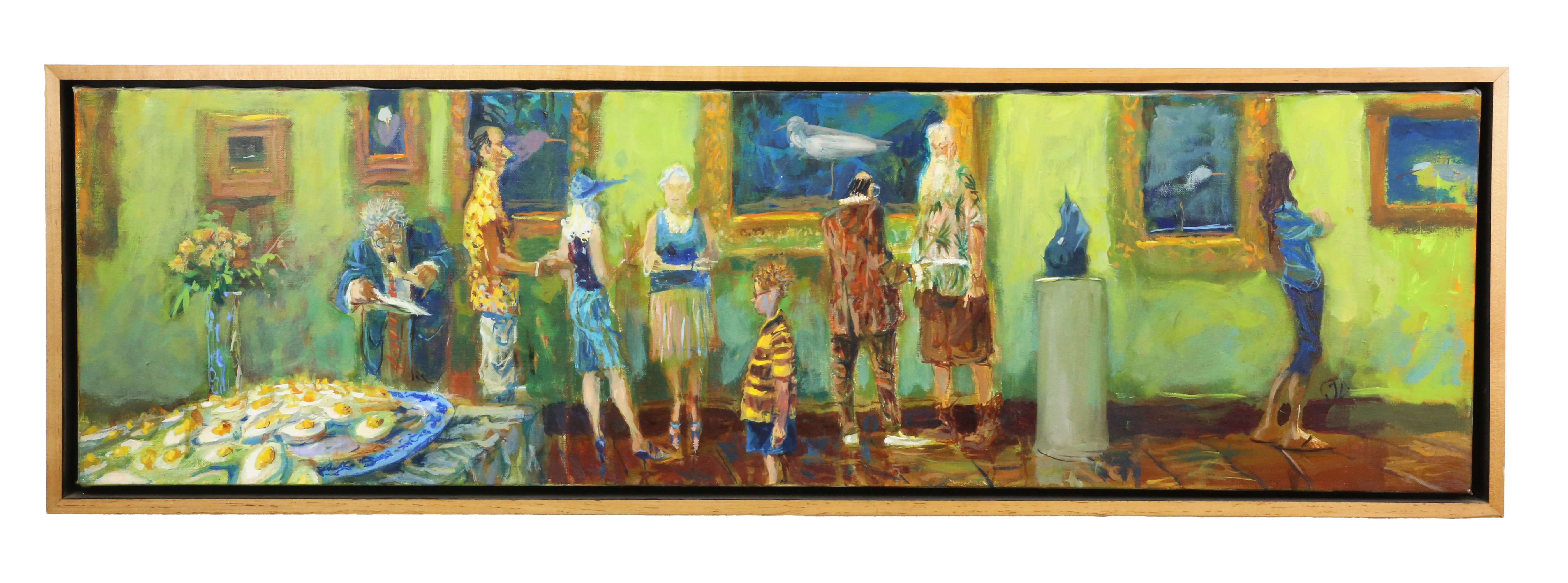 John Devaney (American Contemporary) Oil on Canvas "Opening with ...