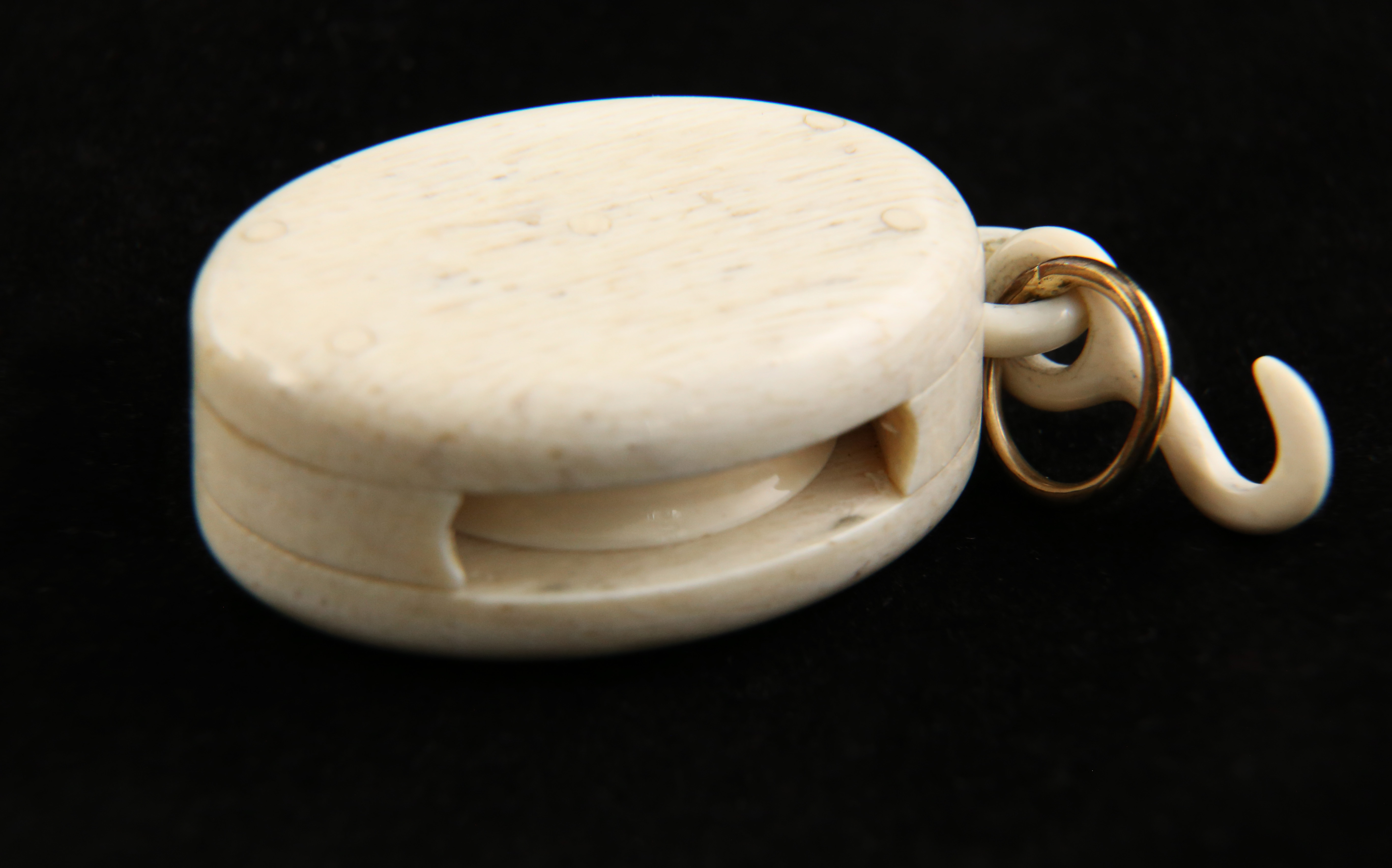 Antique Ivory Nautical Rope Block Pulley Jewelry Pendant - Antique ...