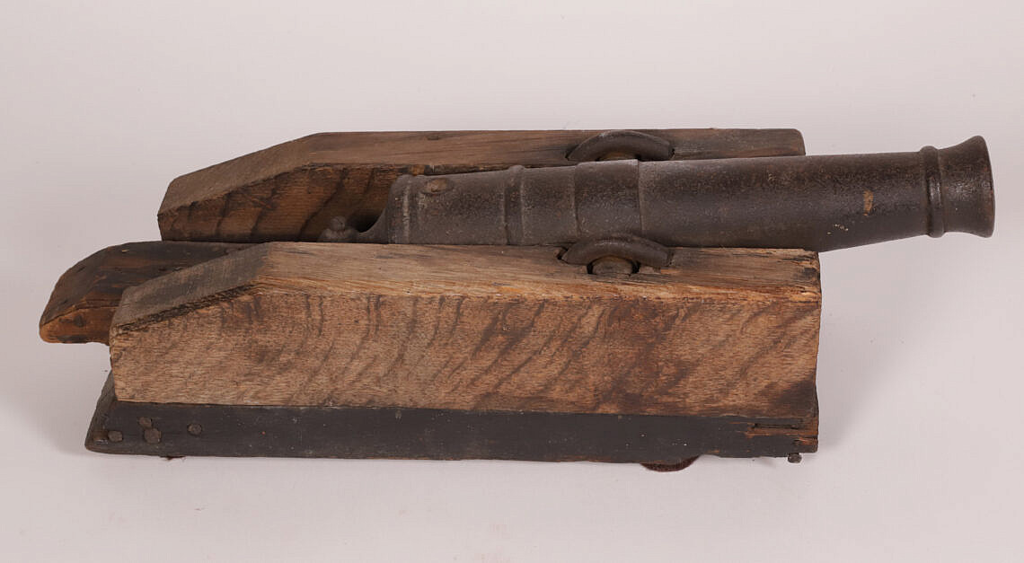 Antique Cast Iron Ship's Signal Salute Cannon Late 18th or Early 19th ...