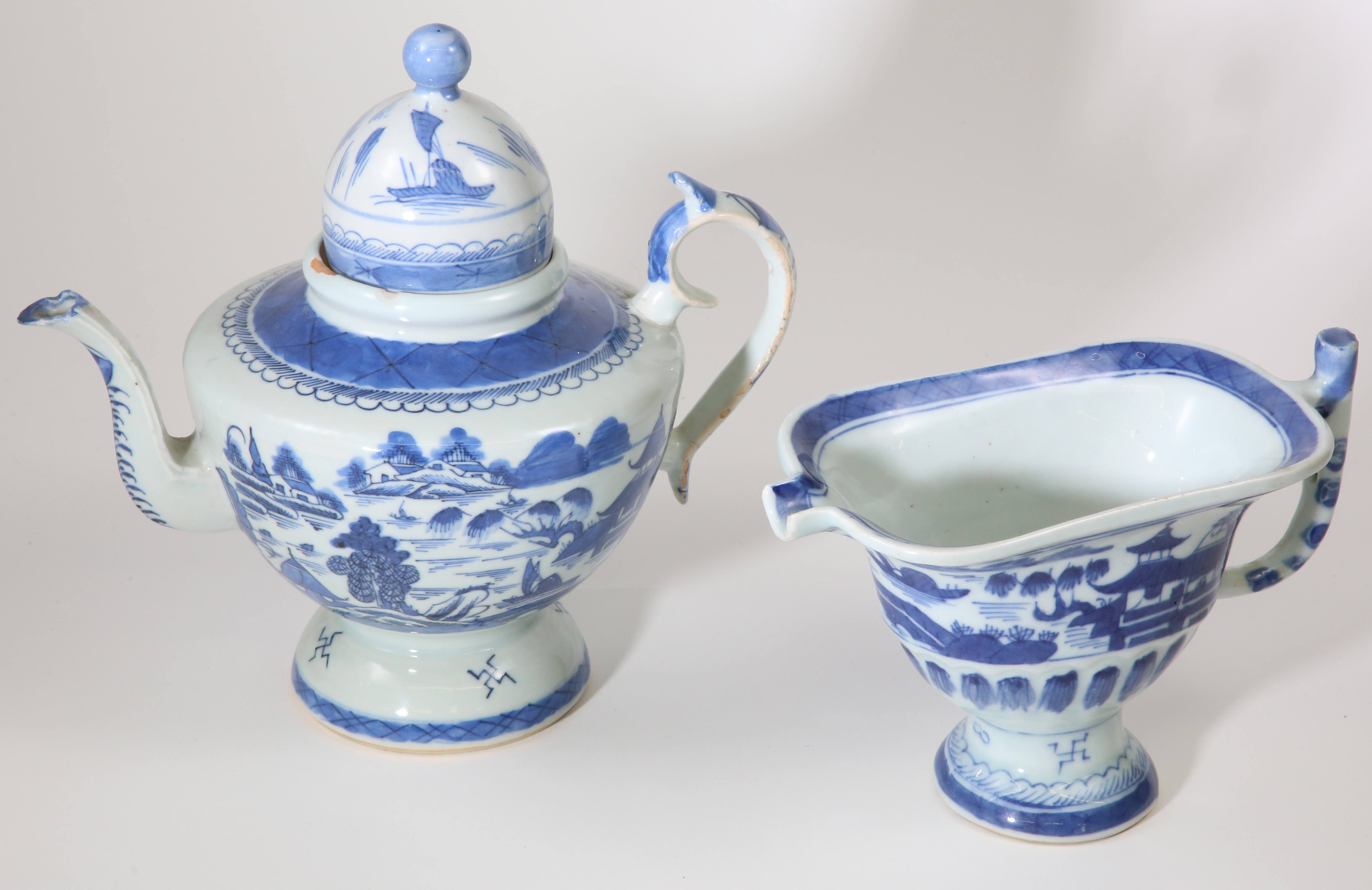 Canton Helmet Pitcher and Teapot - Canton Helmet Pitcher and Teapot ...